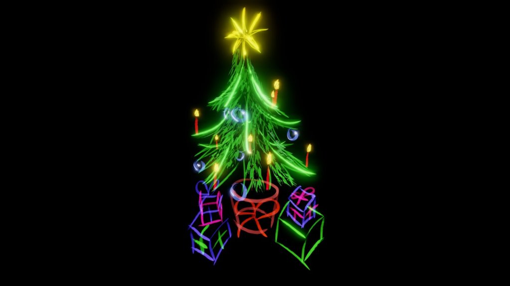 VR Christmas Calendar 2016: Day 1 TiltBrush Tree - 3D model by Steven ...