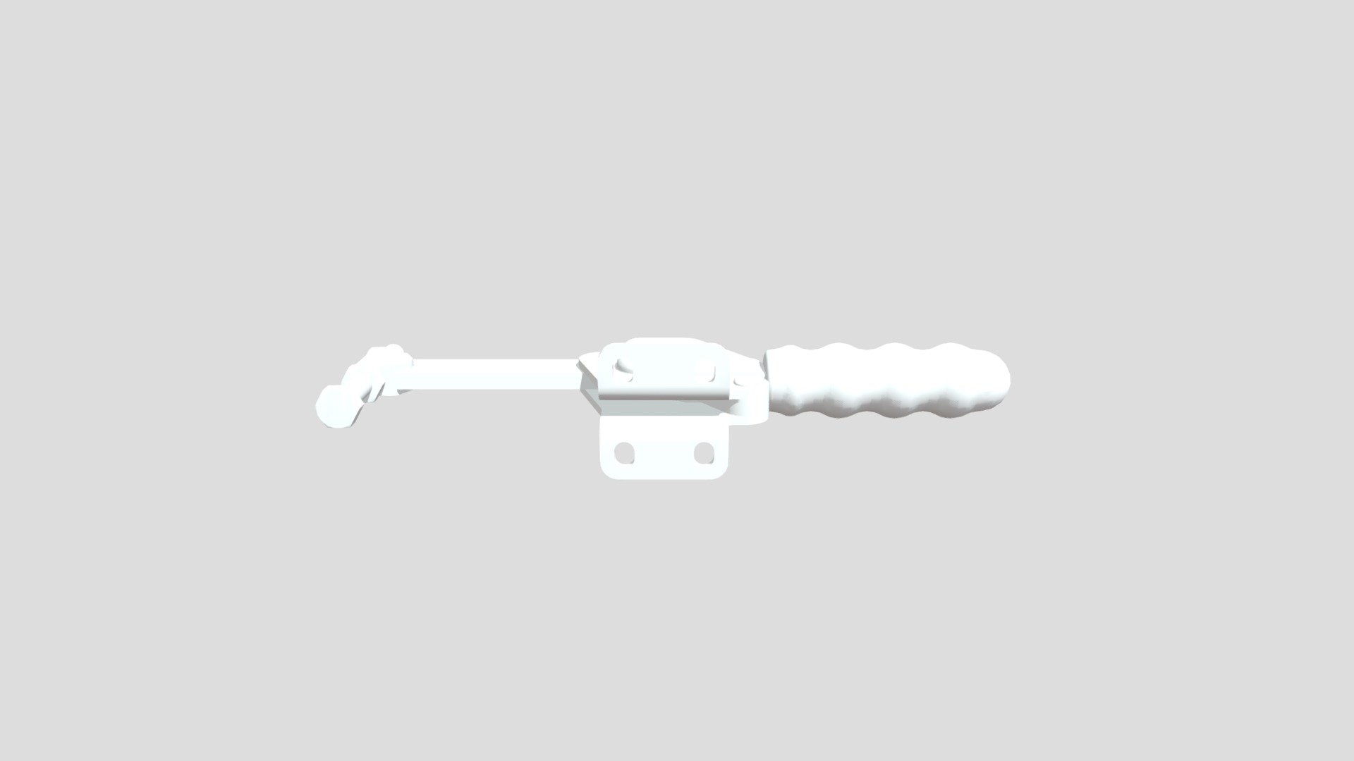 Clamp, horizontal lever, flanged base - 3D model by TraceParts ...