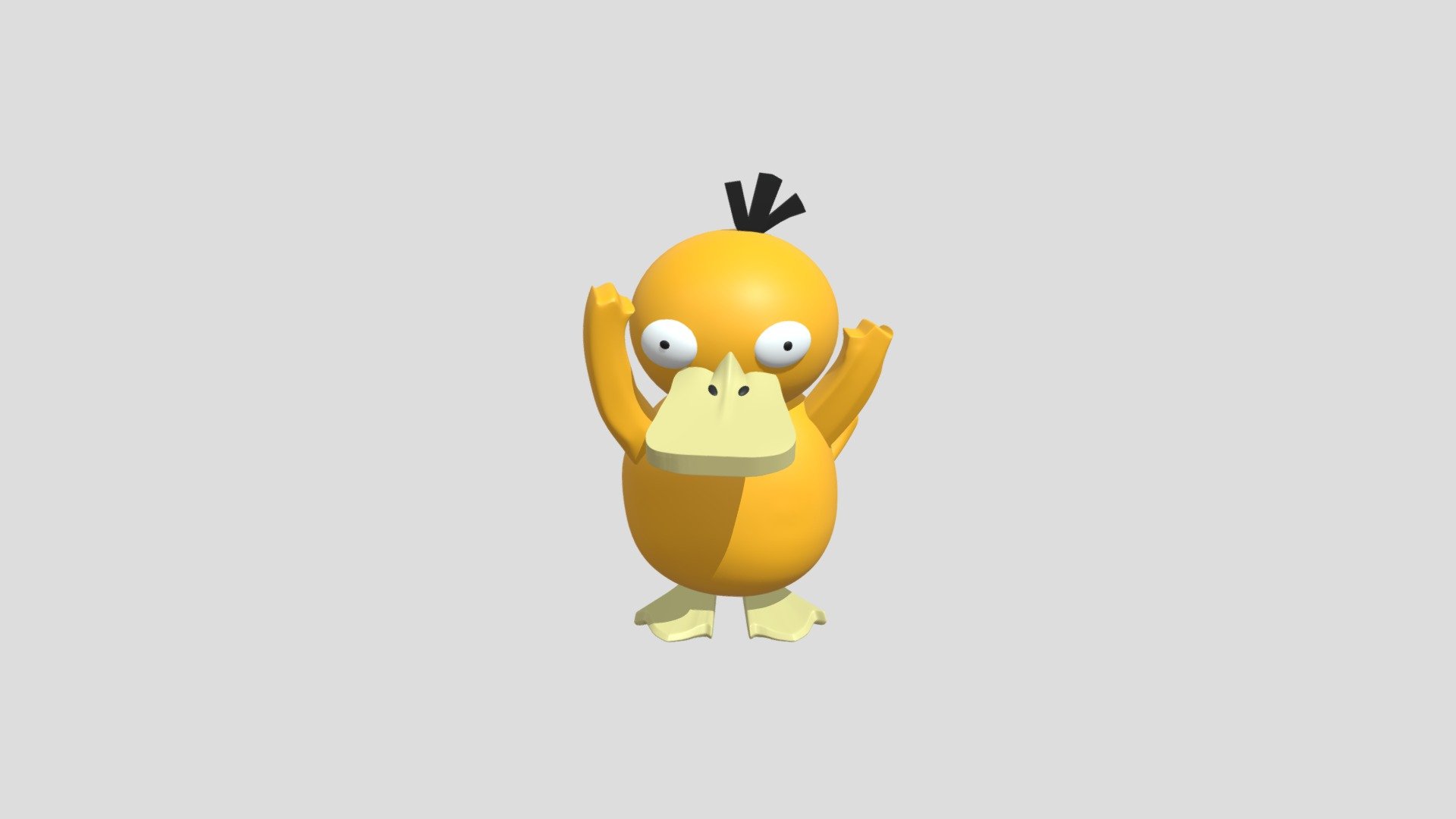 Pokemon - Psyduck - 3D model by TrovatoAriel [c8448d5] - Sketchfab