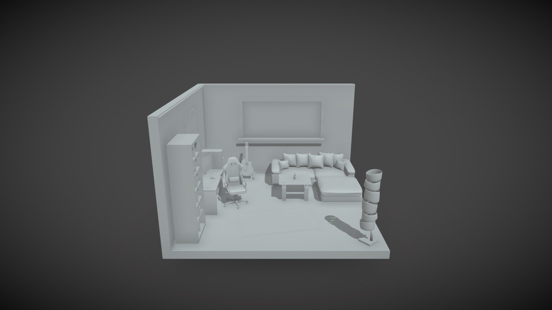 Isometric Room - 3D model by DerMatzel [c845e79] - Sketchfab