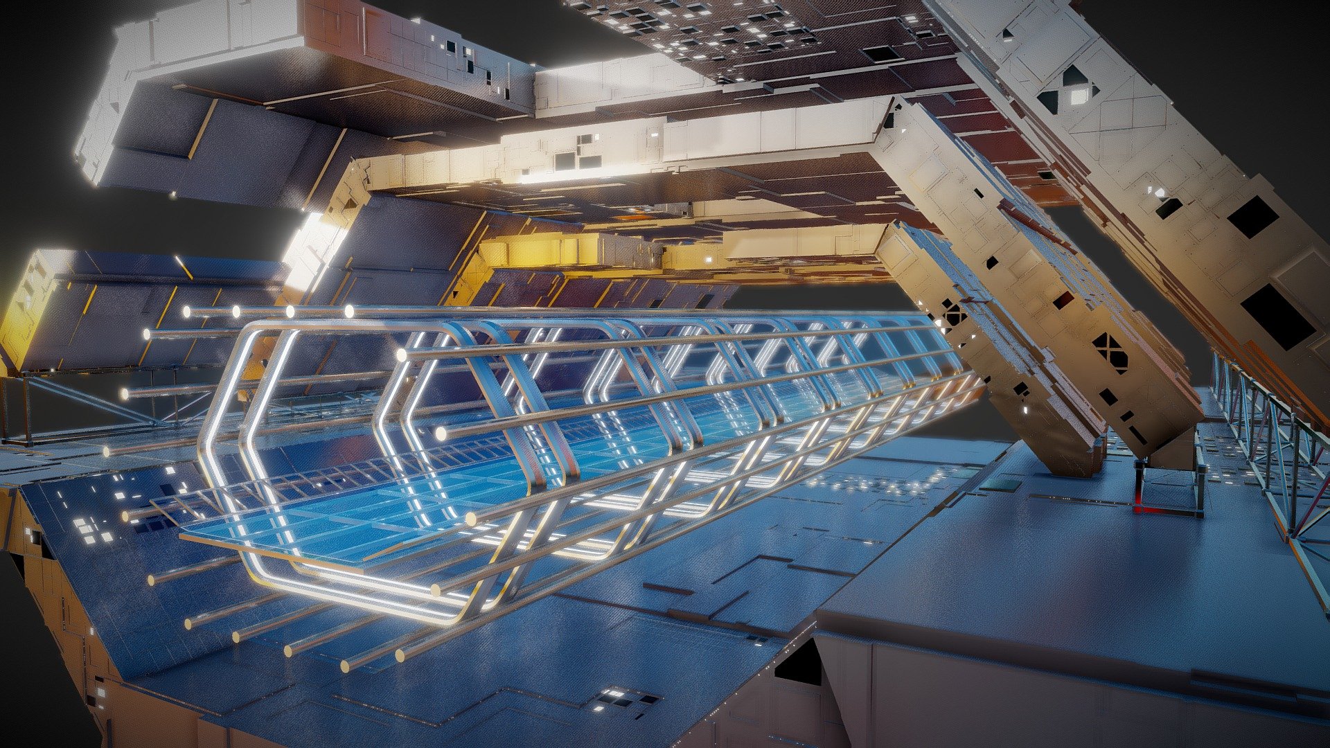 Sci- Fi Structure 4004 - Buy Royalty Free 3D model by Giimann [c846cb8] - Sketchfab Store