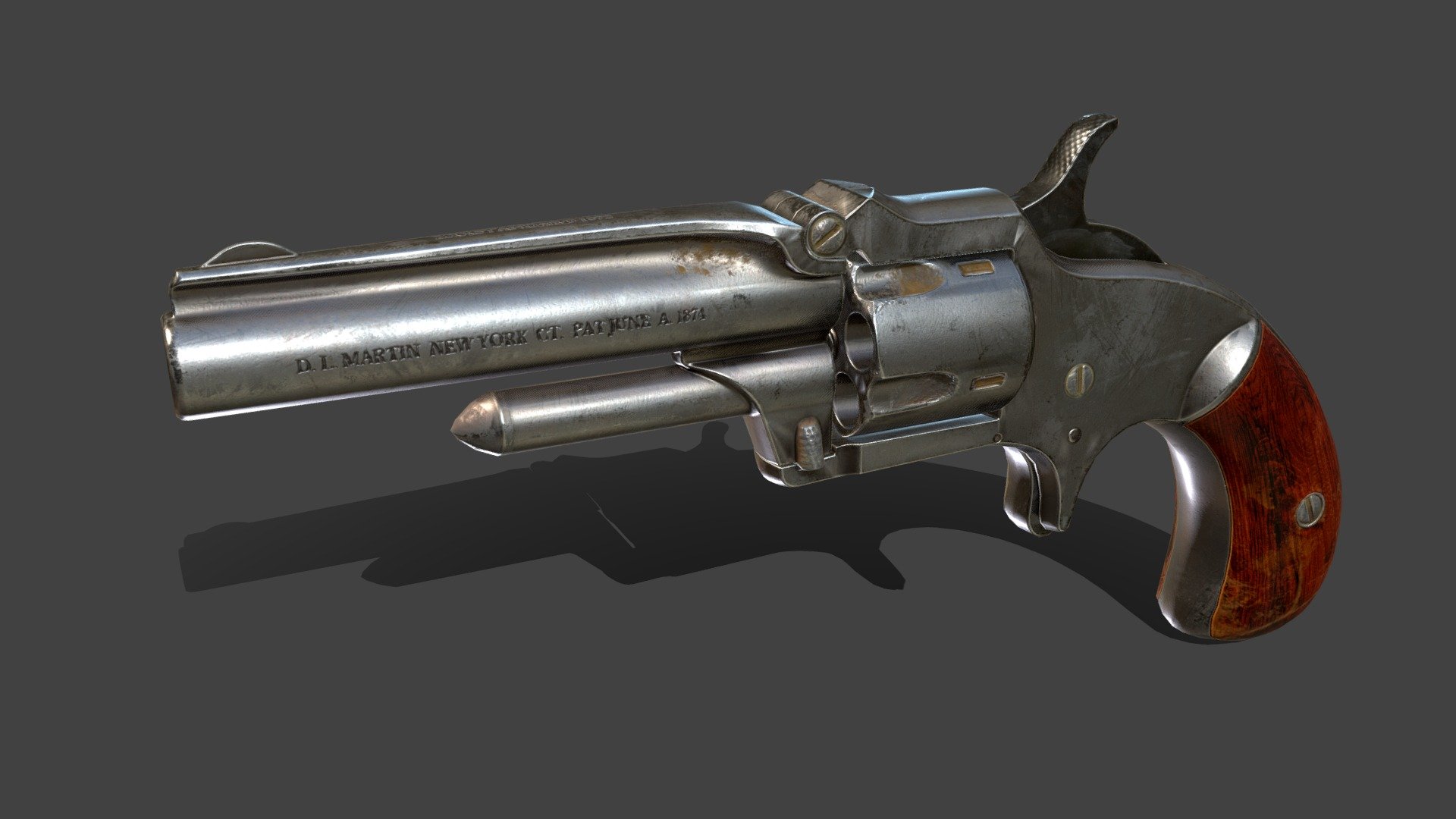 Revolver Old - 3D model by Bob (@MeBob) [c84789f] - Sketchfab