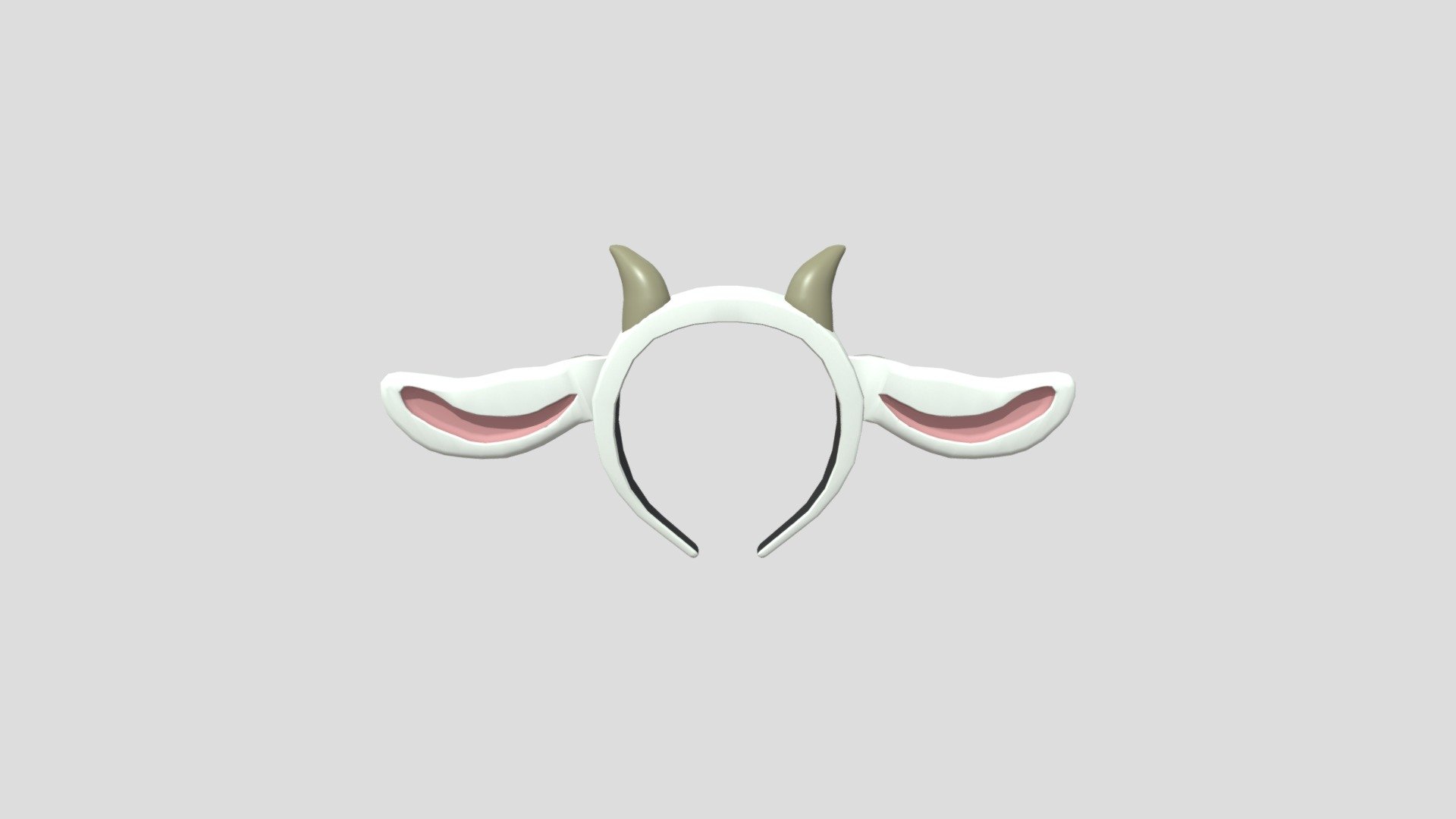 Goat Headband - 3D model by lisareglero [c847d6d] - Sketchfab