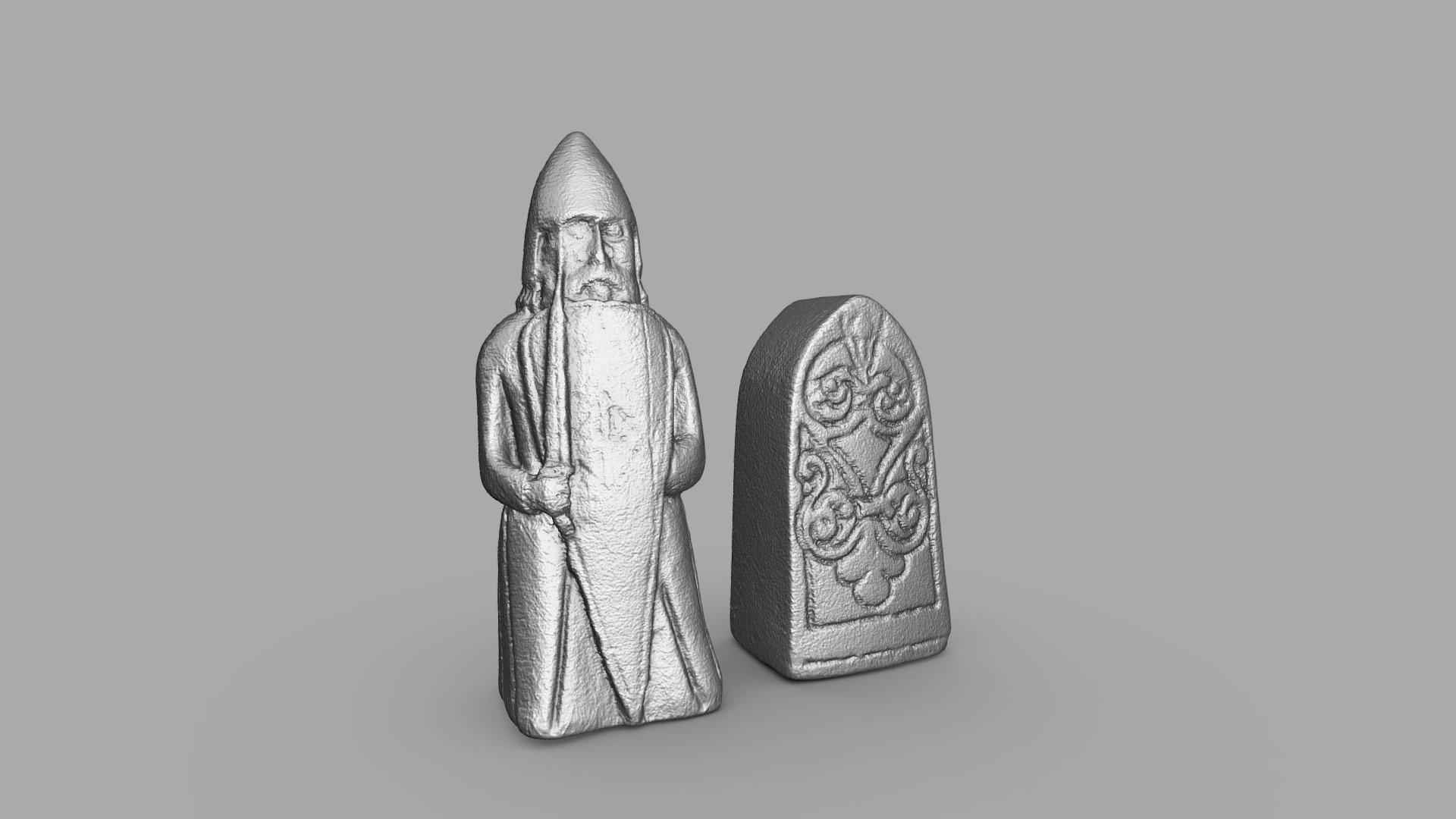 Printable Lewis chess set - the Rook and Pawn - Buy Royalty Free 3D ...