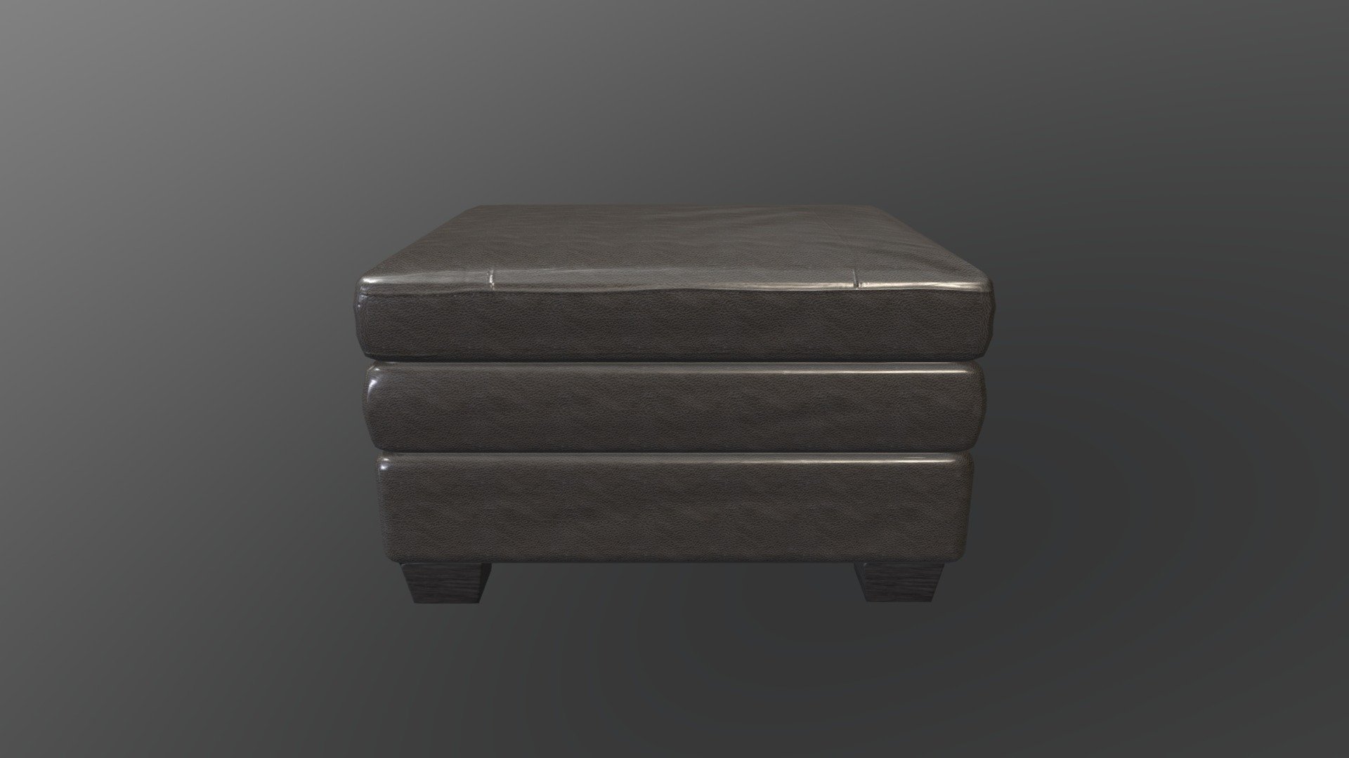 Leather Ottoman - 3D model by Marc McRae (@arragoth) [c8486ed] - Sketchfab