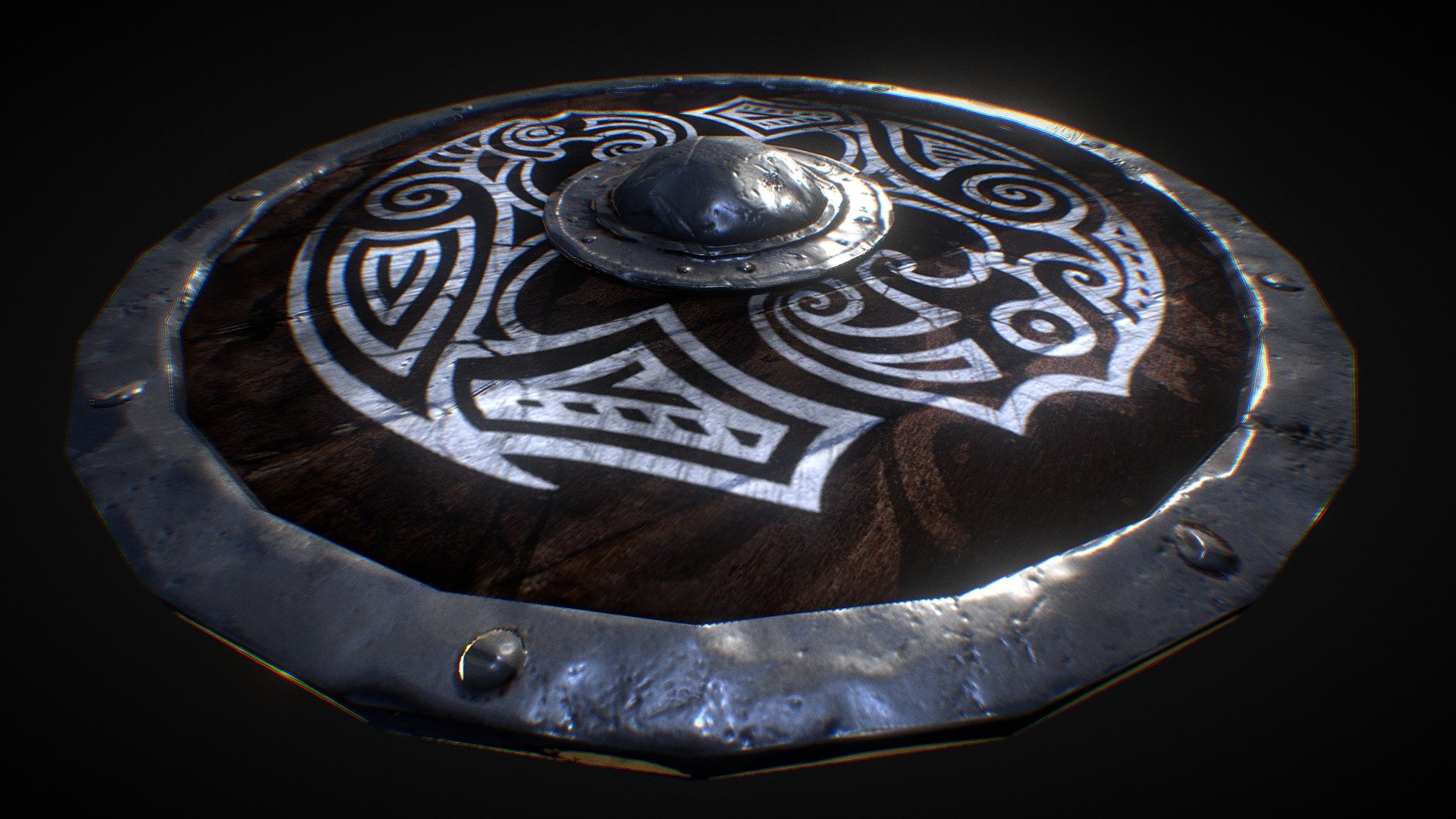 Viking Shield [Realistic Game Asset] - 3D model by Ubaldo Huerta ...