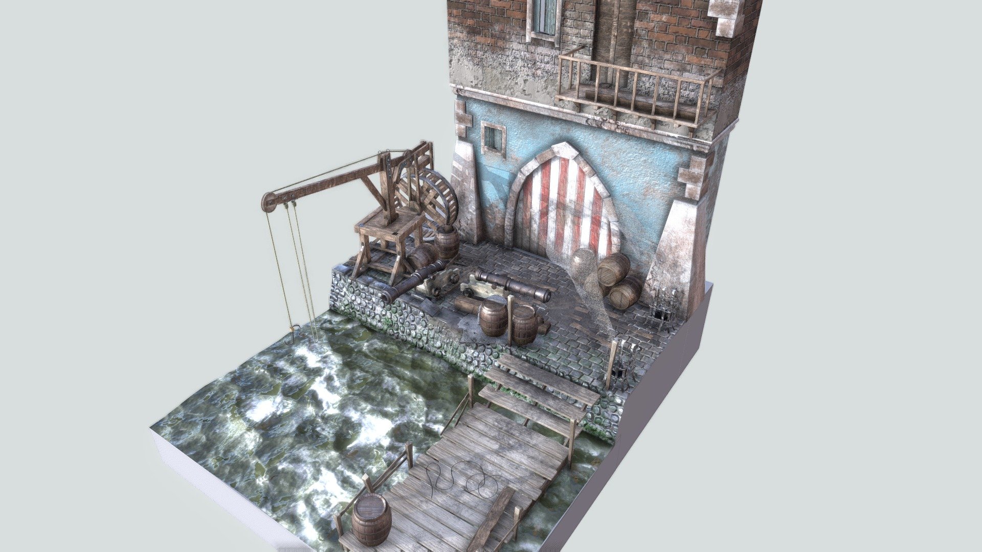 Upon the Dock... - 3D model by PippyJ [c84aa79] - Sketchfab