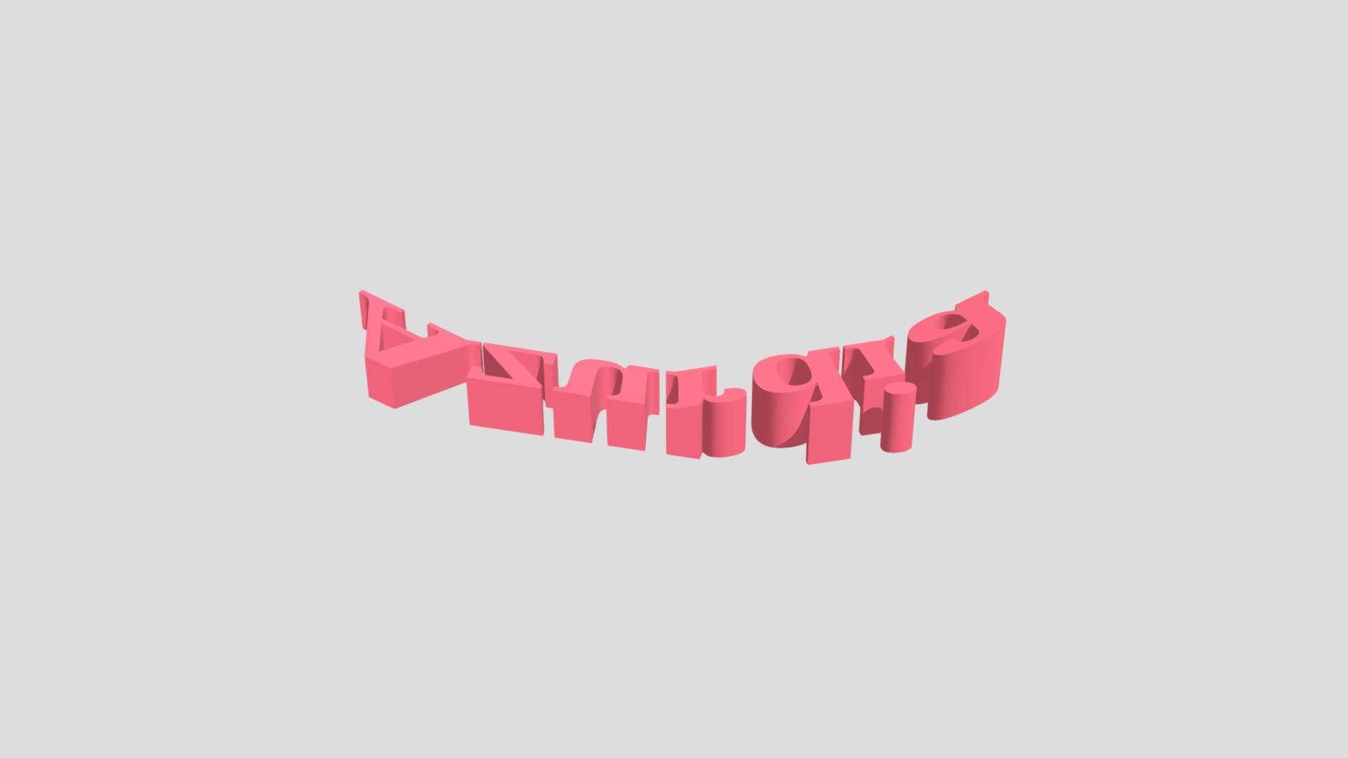 letra curvada - 3D model by 010072854 [c84b53a] - Sketchfab
