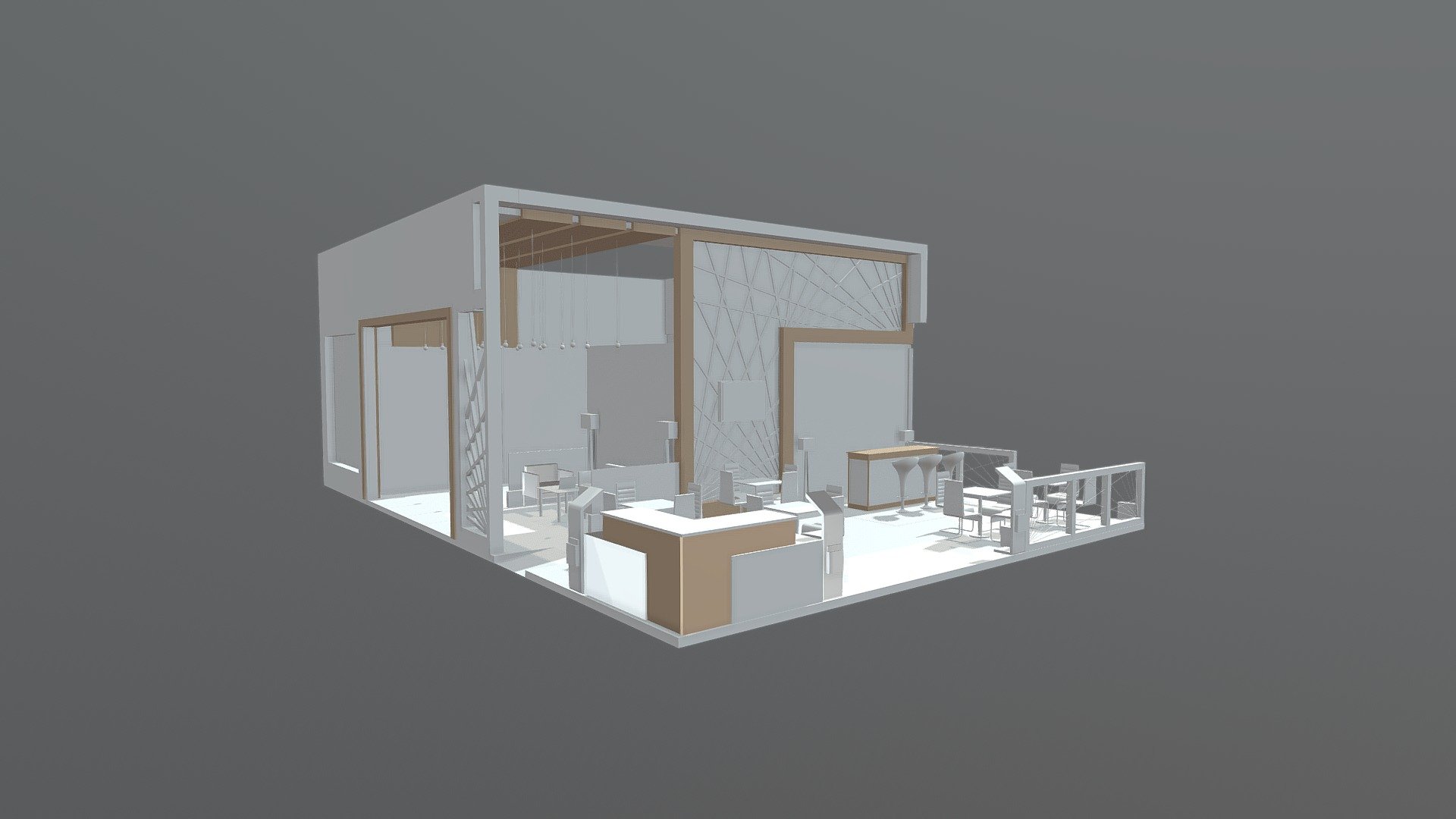 3d Booth - 3D model by design_media [c84bfd4] - Sketchfab