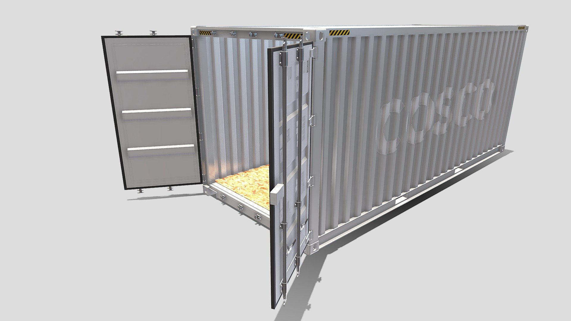 20ft Shipping Container Cosco v2 - Buy Royalty Free 3D model by ...