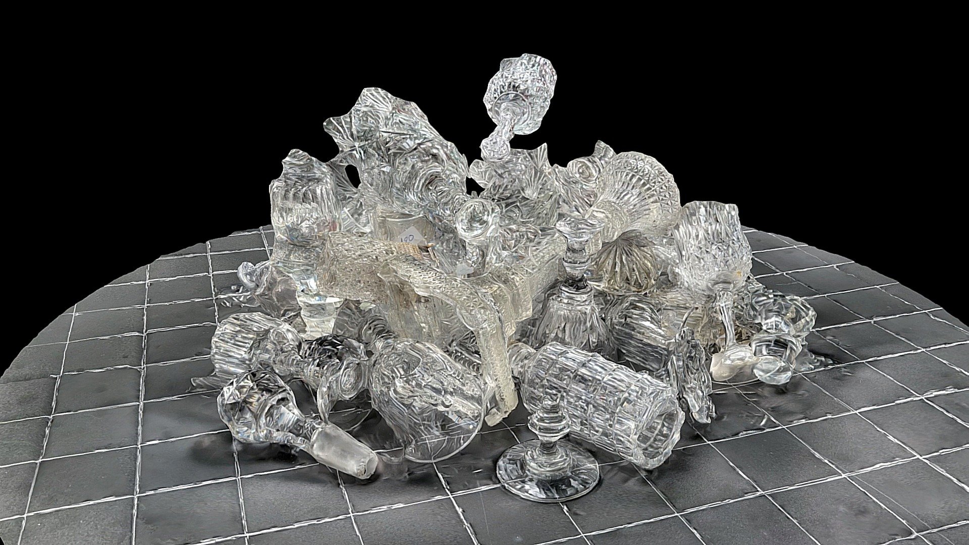 Scan of piled glass objects - Download Free 3D model by Florian ...