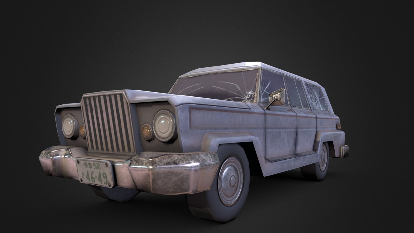 Old Station Wagon - 3D model by Renafox (@kryik1023) [c84dafb] - Sketchfab