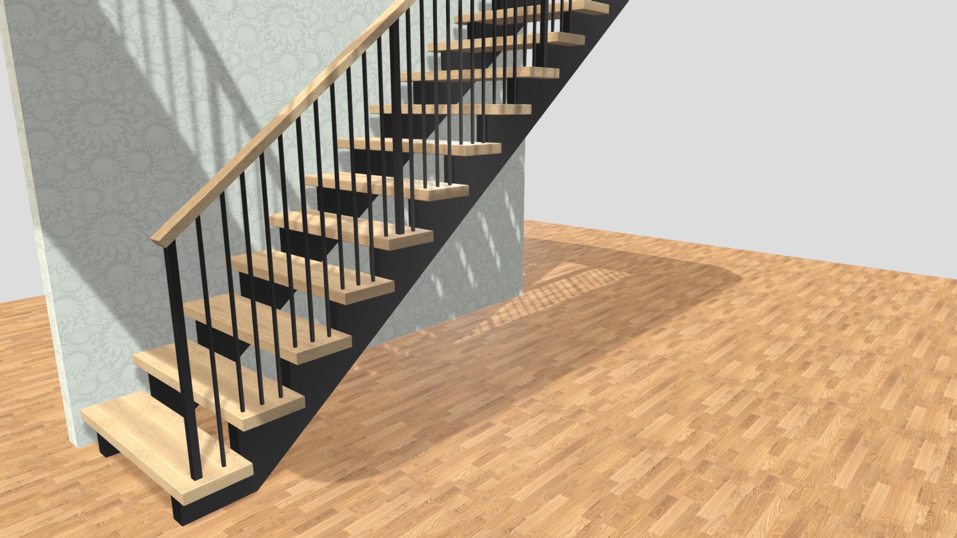 CUT STRINGER_HOP RAILING - 3D model by AMD Stairs (@amdstairs) [c84eafc ...