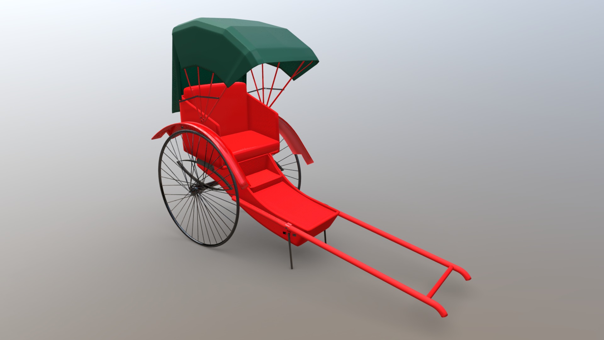 Hong Kong Rickshaw - 3D model by CG Asura (@CG.Asura) [c852a31] - Sketchfab