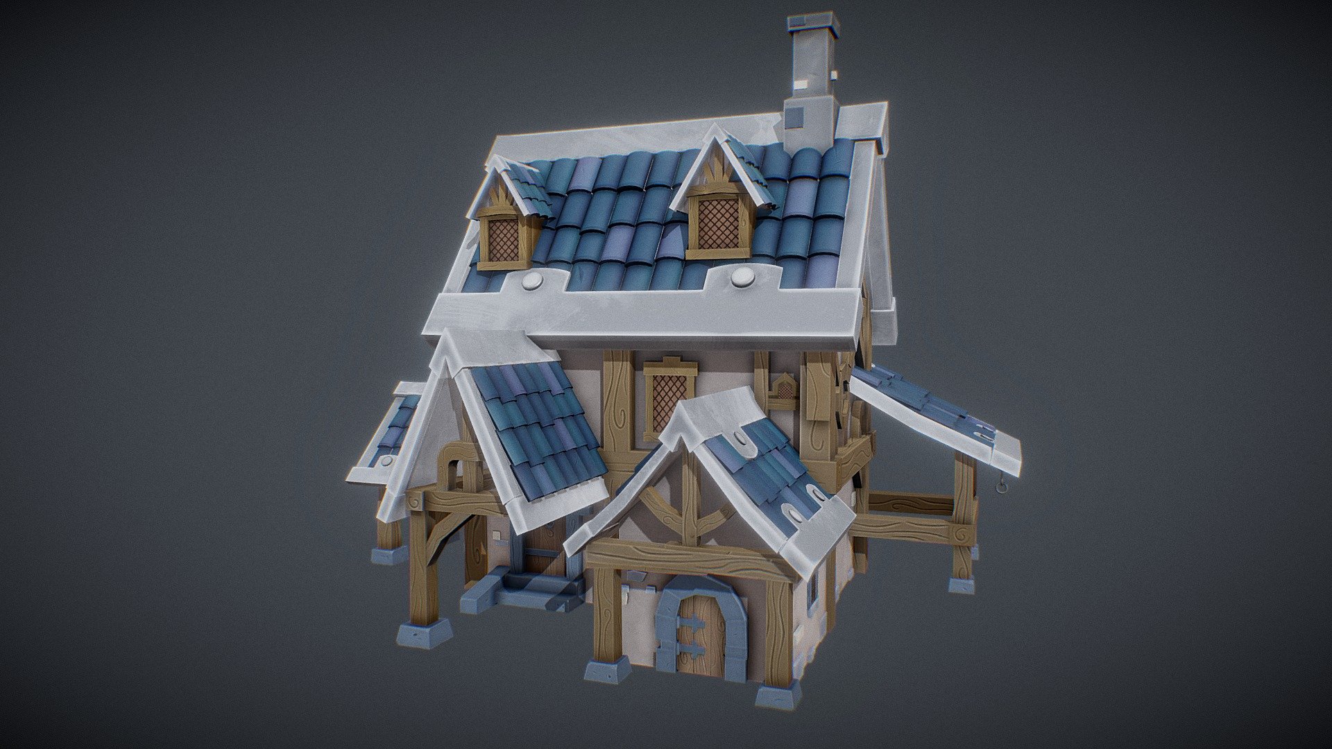 Stylized House - 3D model by Konow3D (@Konow) [c853d9a] - Sketchfab