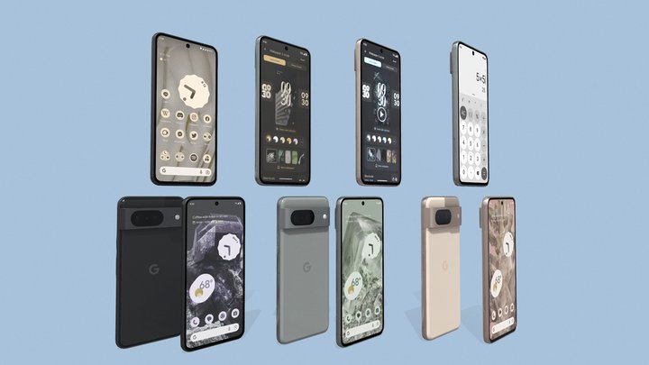 Google-pixel-8 3D models - Sketchfab