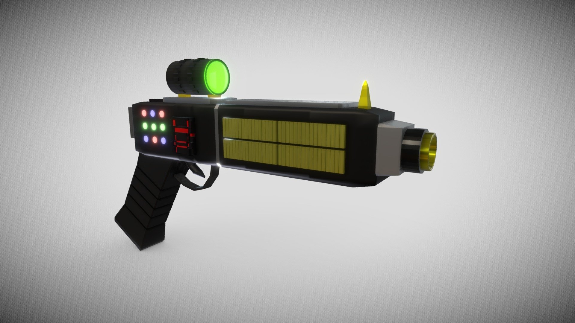 sci-fi laser Pistol - 3D model by Giliat [c857fa0] - Sketchfab