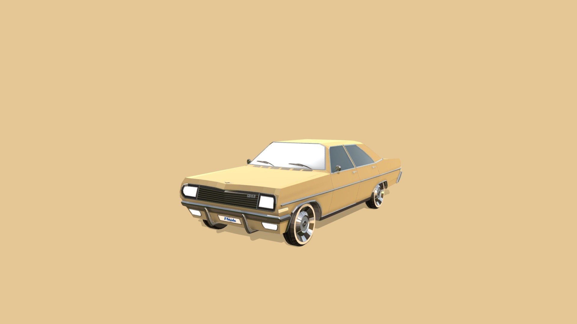 Car of the 1970s [Low-Poly] - 3D model by BossOfThisGym [c859d9c ...