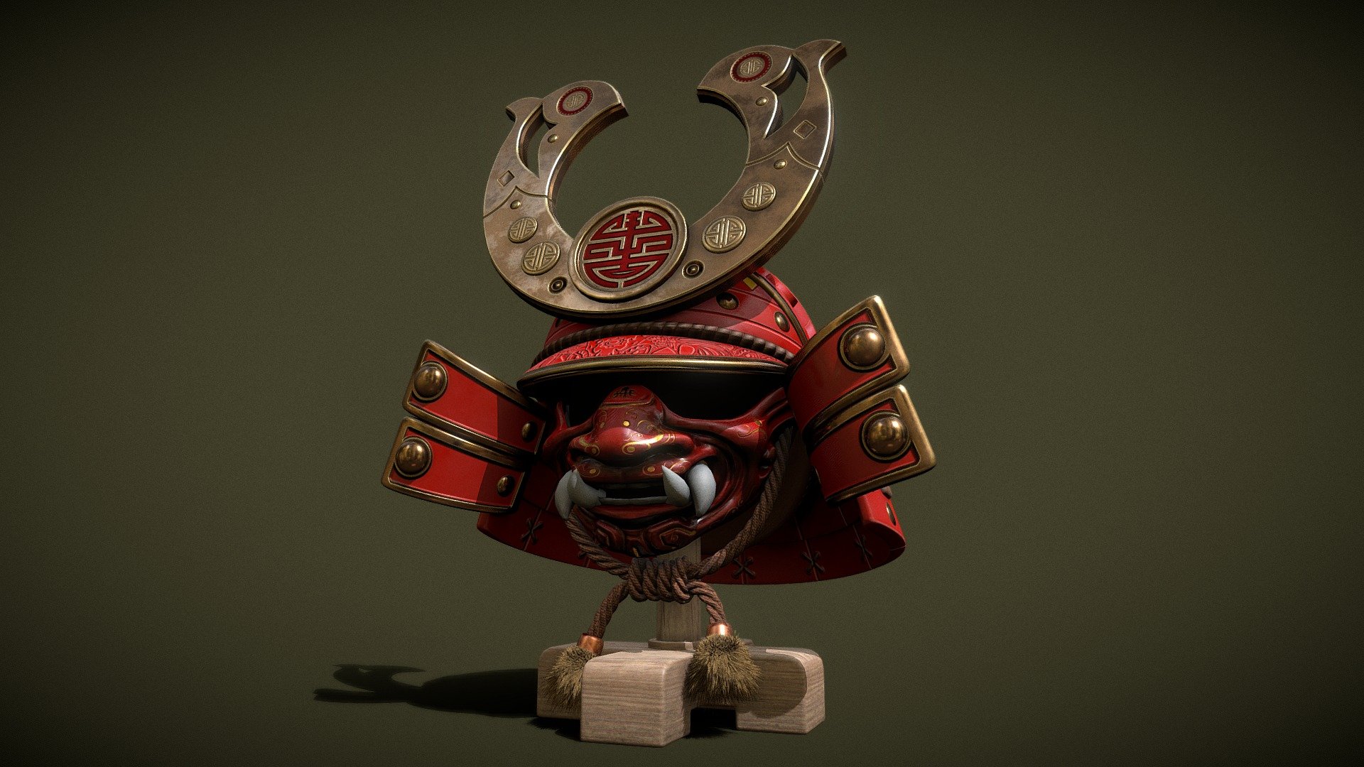 Sengoku samurai toy war helmet - 3D model by giobiancoFB [c85b956 ...