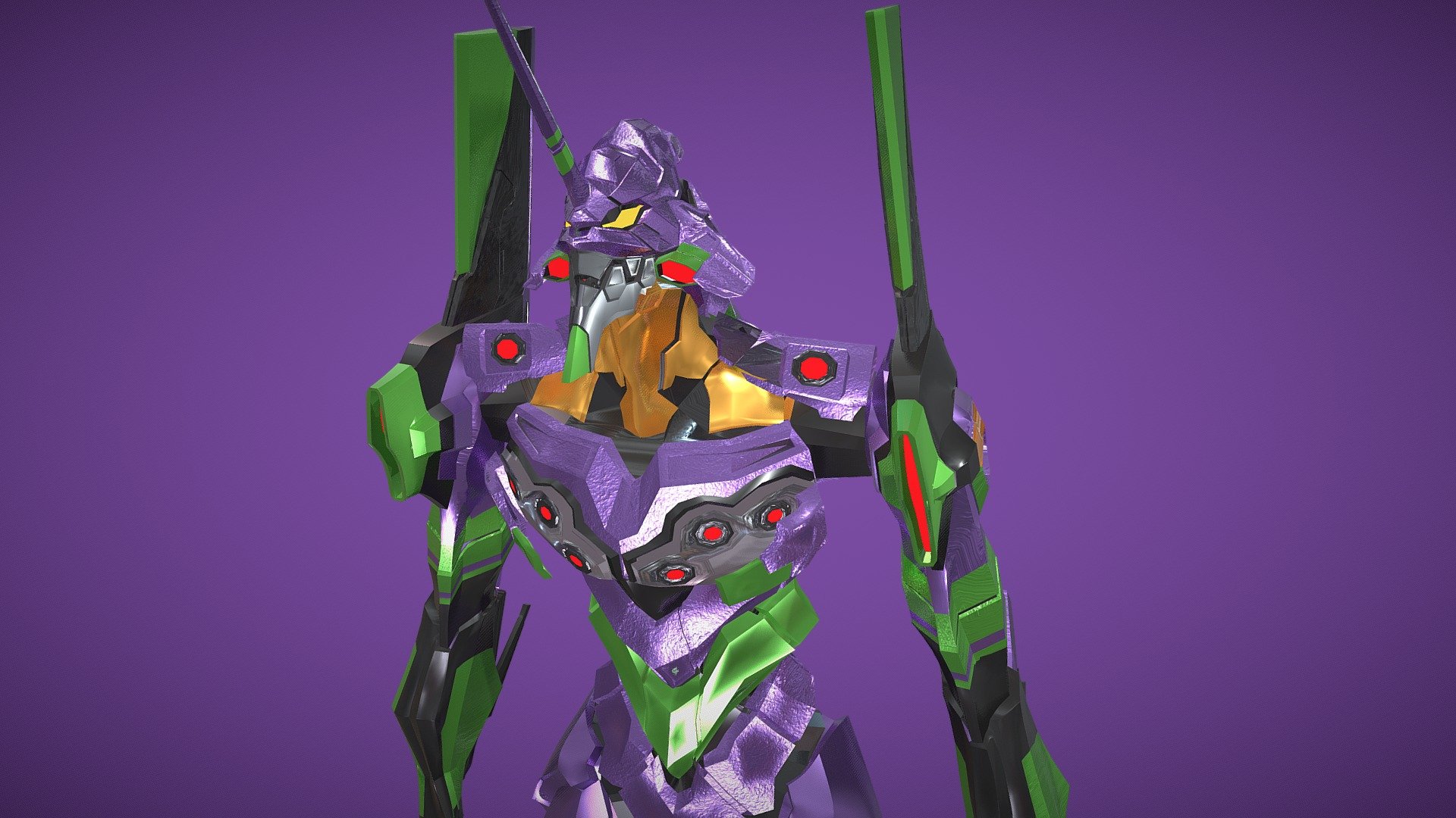 Evangelion Unit 01 - 3D model by HaseoArc (@zorahomura) [c85ccc0 ...
