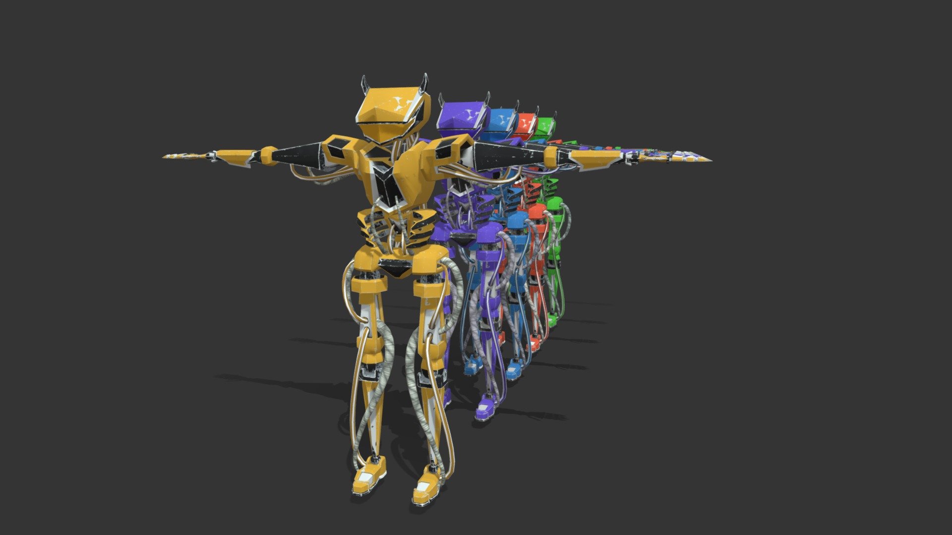 droid 5 Colors - Buy Royalty Free 3D model by GraffitiKids on wax (GKiD ...