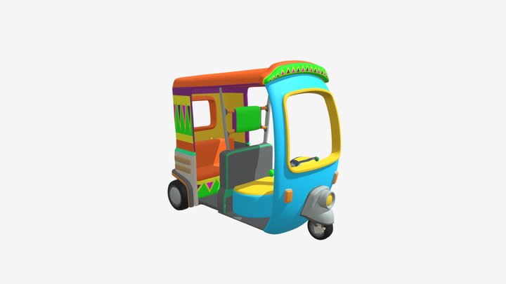 Rickshaw 3D models - Sketchfab