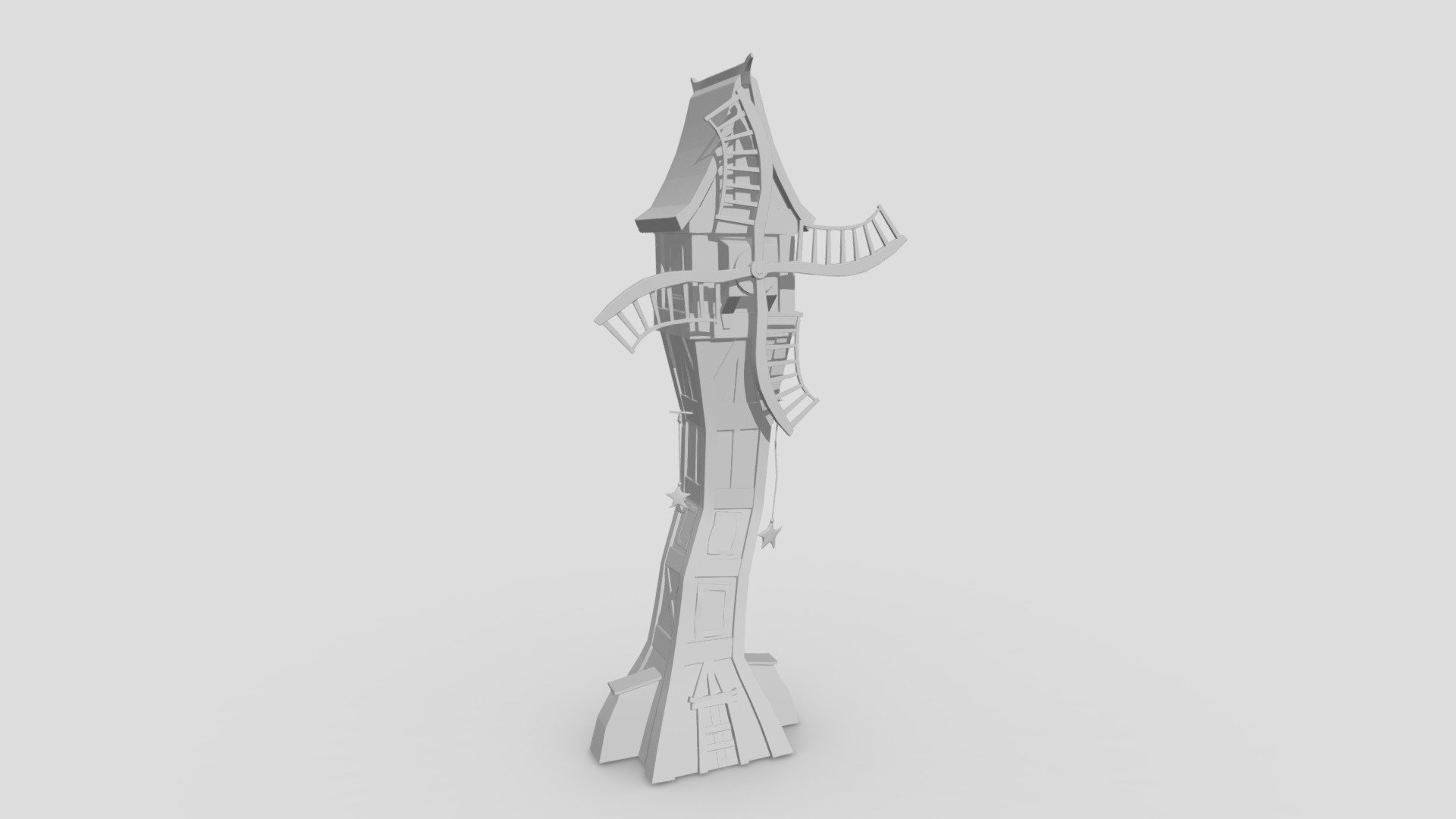 Fantasy Windmill - Download Free 3D model by Samantha (@SamanthaSavage ...