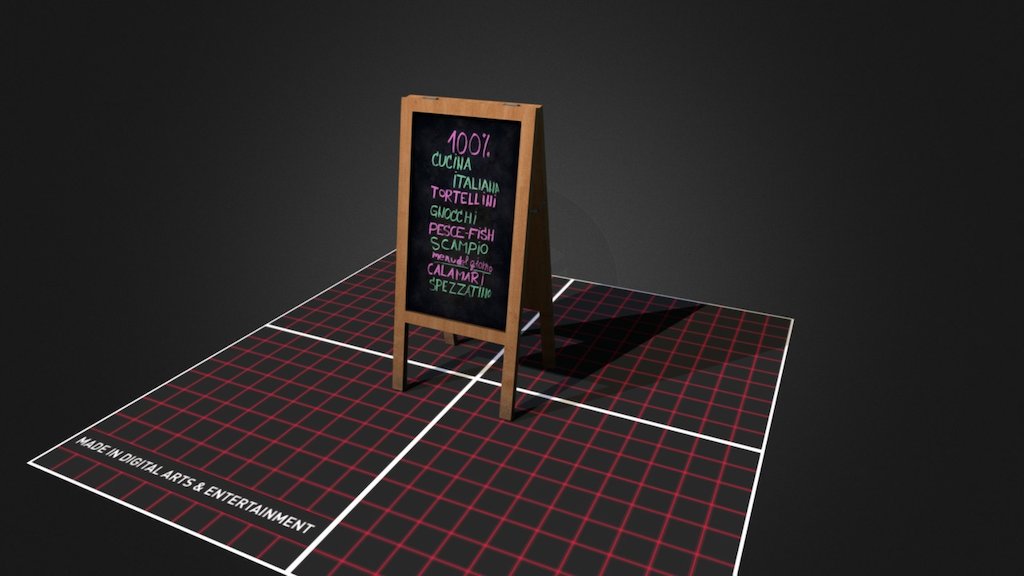 3D_Prop_MenuBoard - 3D model by thomas_de_wispelaere [c86601f] - Sketchfab