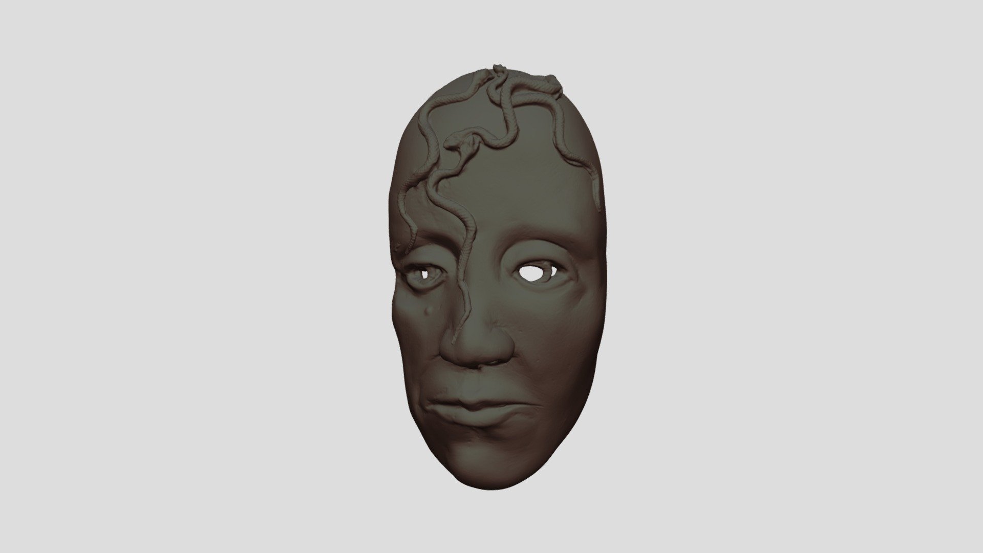 Snake mask earring R 4cm - 3D model by Capture It In 3D (@CaptureMeIn3D ...