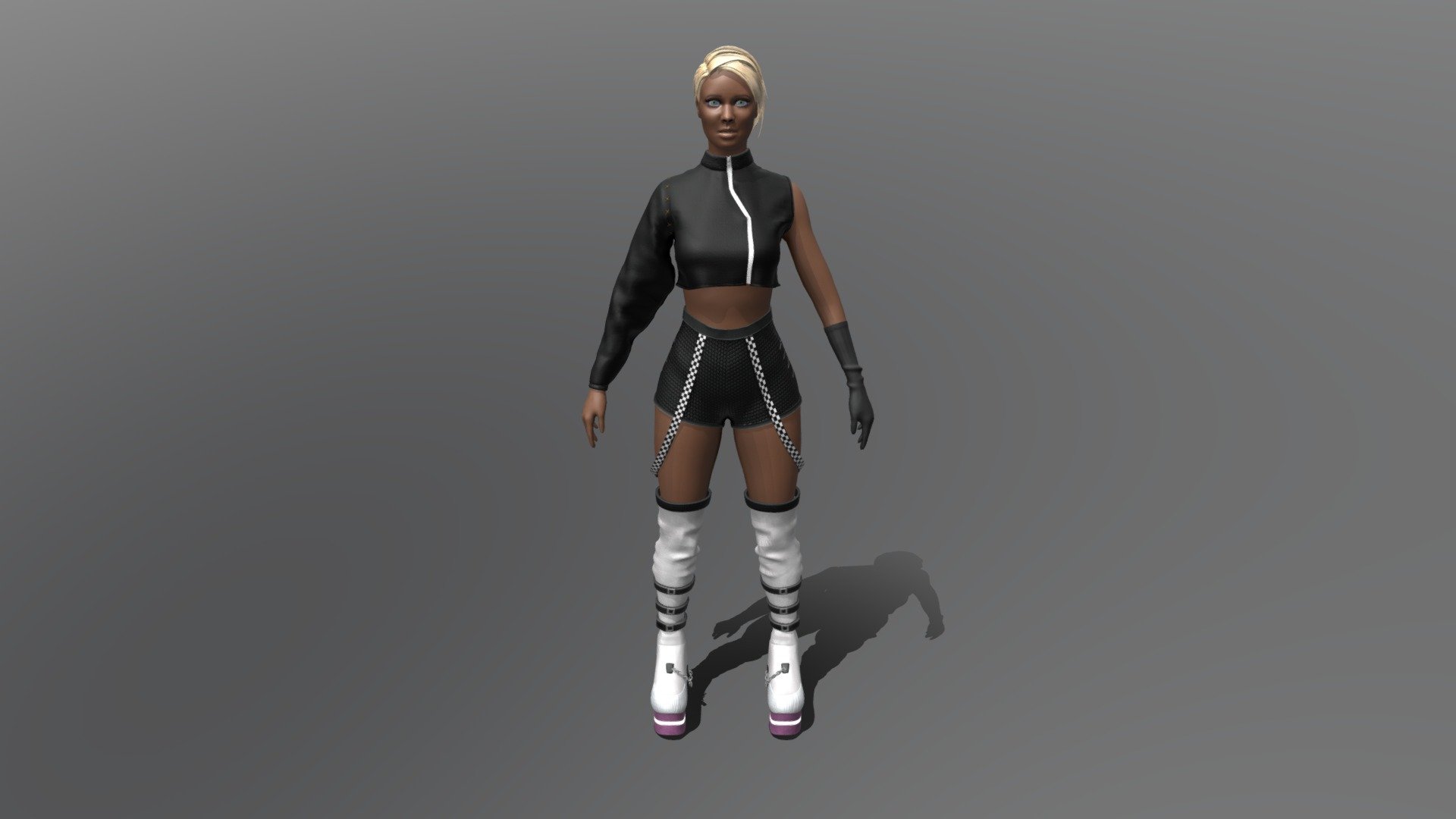 Female Character - Cyberpunk style - 3D model by art3mis44 [c86a99a ...