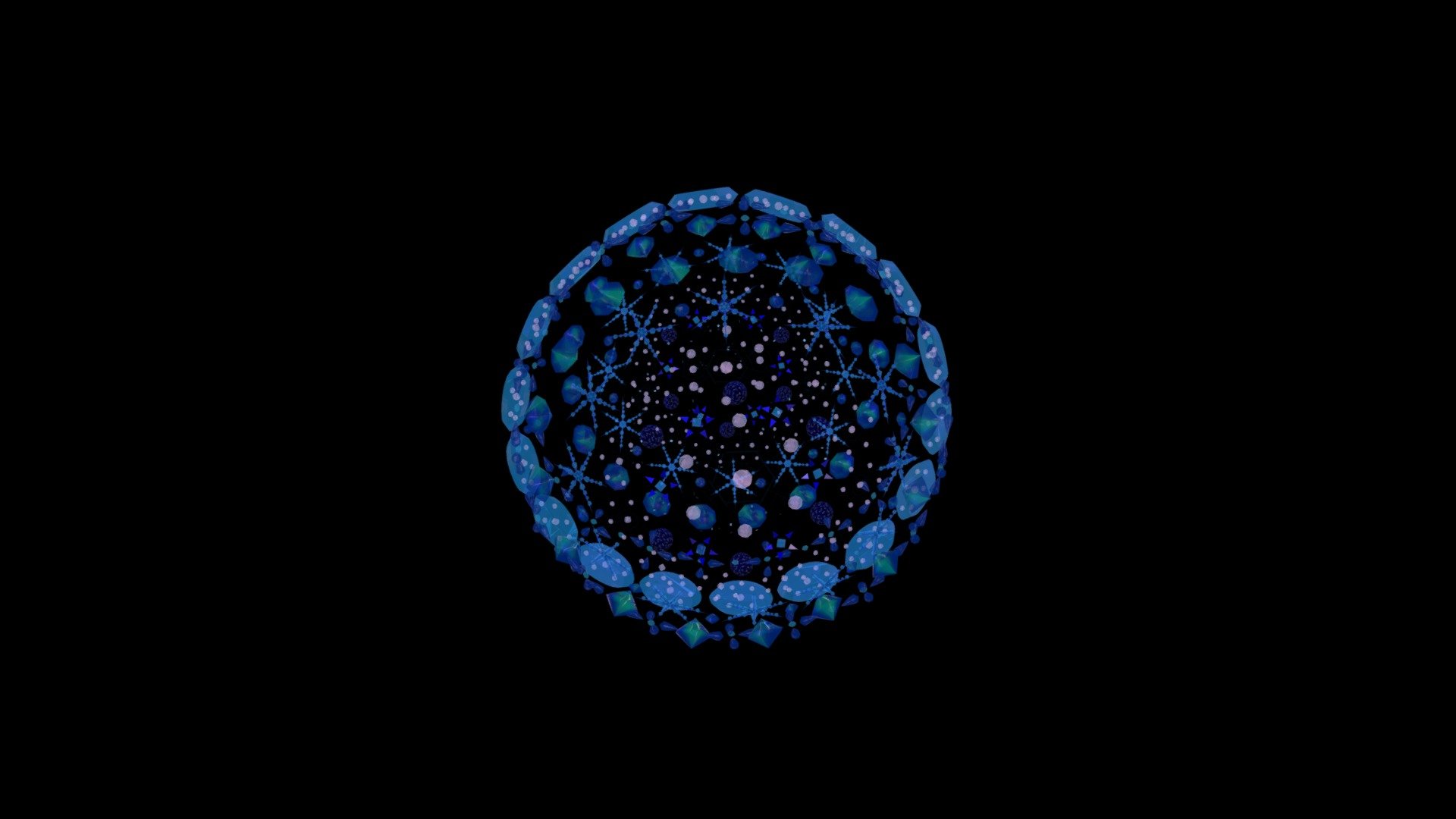 Winter Solstice Mandala - 3D model by kvpool [c86d46b] - Sketchfab