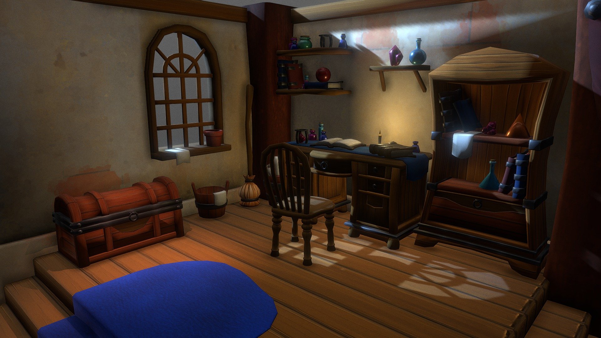 Stylized_Room - 3D model by tony86108 [c86eda4] - Sketchfab