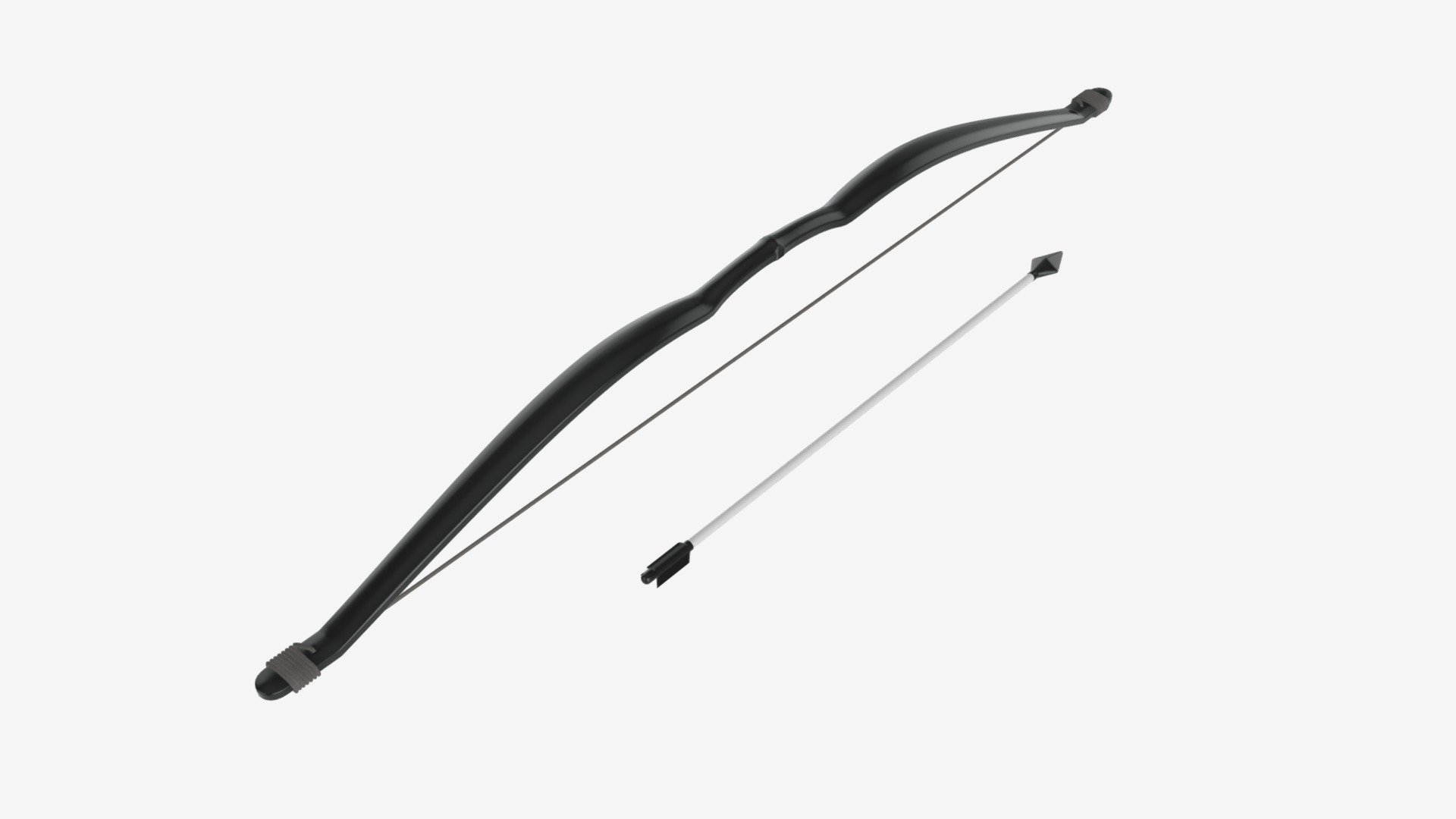 Plastic bow with arrow - Buy Royalty Free 3D model by HQ3DMOD ...