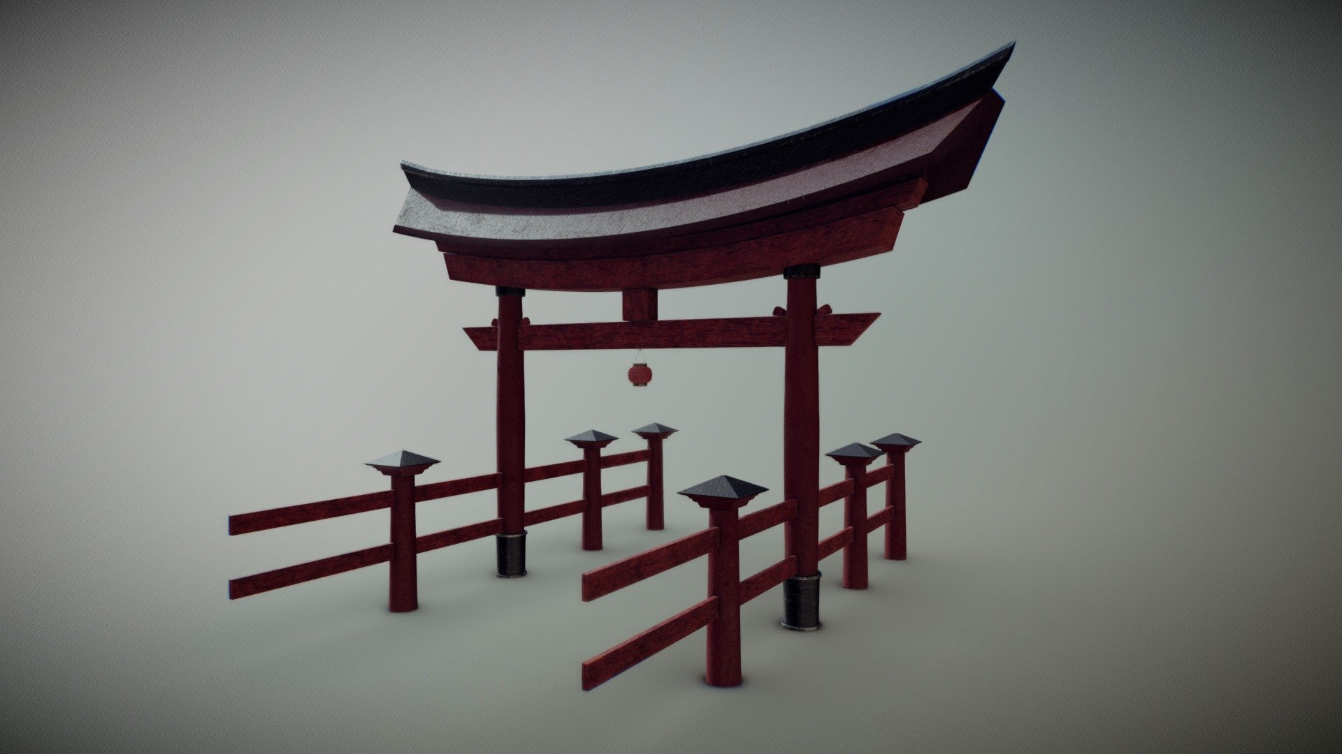 Low-poly Japanese Torii Gates - Buy Royalty Free 3D model by DeepDown ...