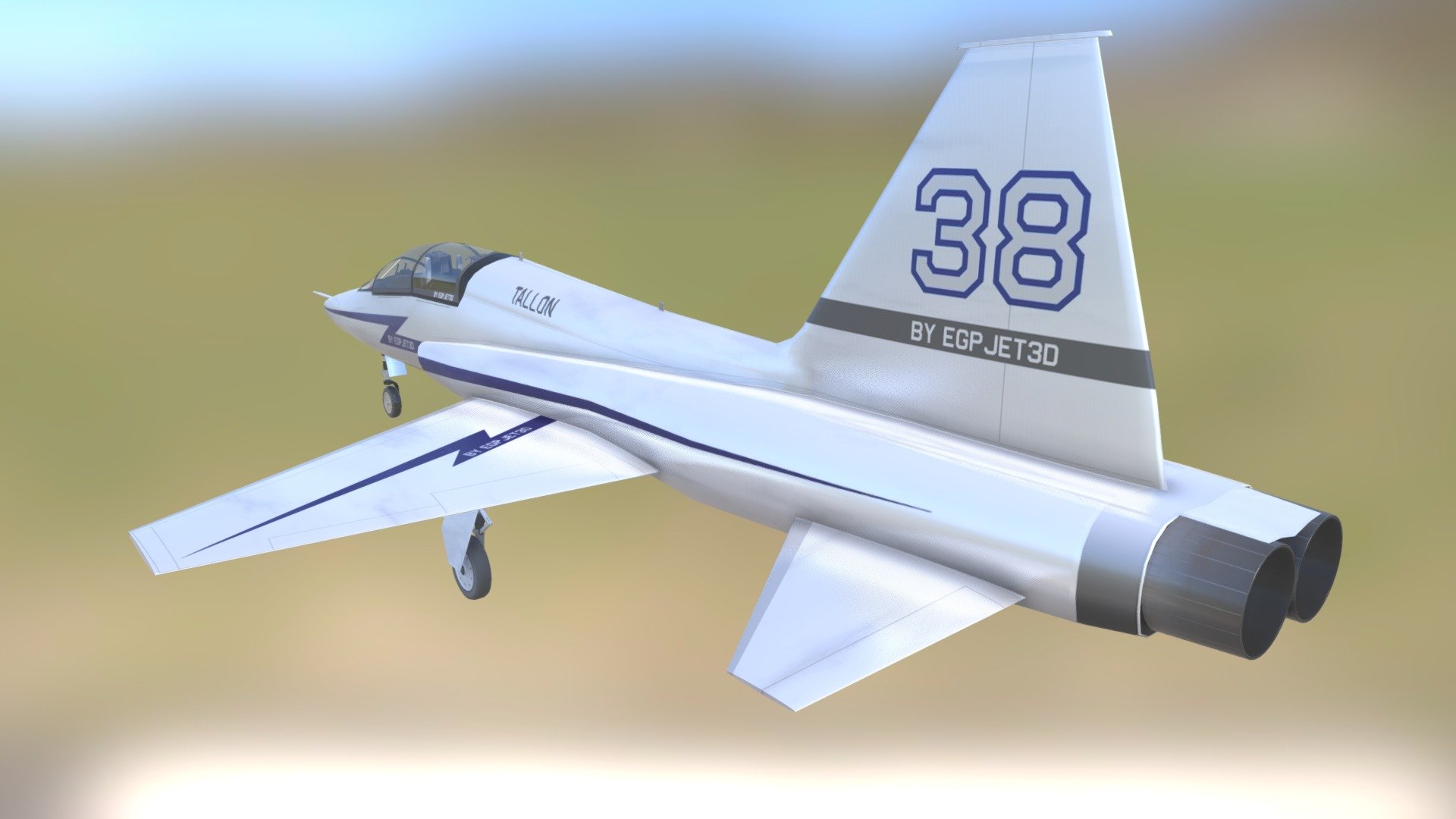 Northrop T-38 Talon - 3D model by Something [c87423b] - Sketchfab