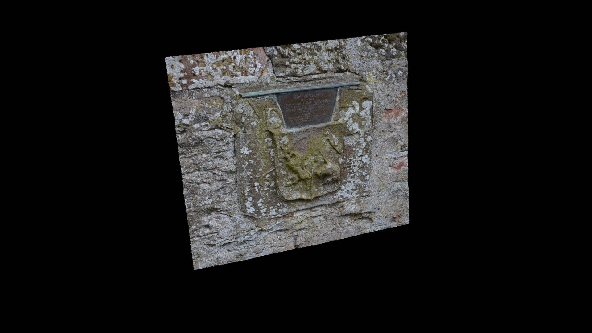 James Scrymgeour Mural, Benvie burial ground. - Download Free 3D model ...