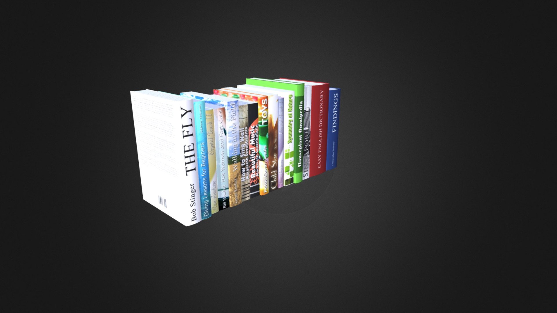 Books Set 02 - Buy Royalty Free 3D model by cgaxis [c877bef ...