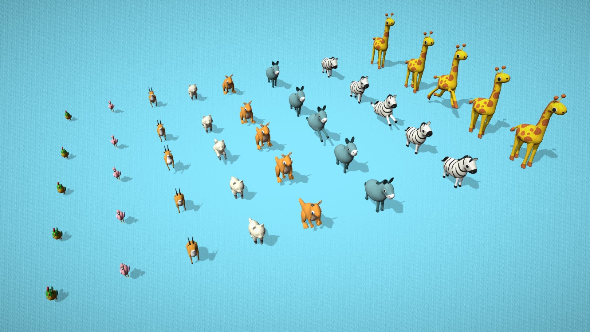 Lowpoly Animated Ultimate Animal Pack - 1 - Buy Royalty Free 3D model ...