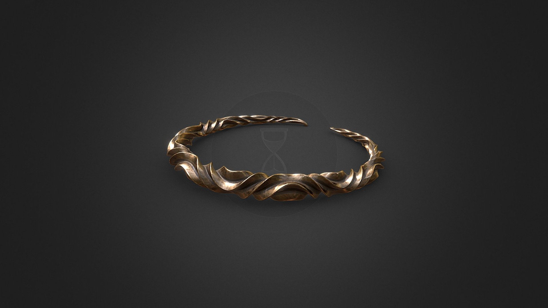 Bronzen torque 800-500 v. Chr. - 3D model by Tijdlab [c877e6a] - Sketchfab