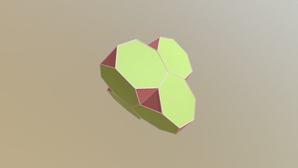 Equilateral Polyhedron with Heptagons, S4A4 - Download Free 3D model by ...