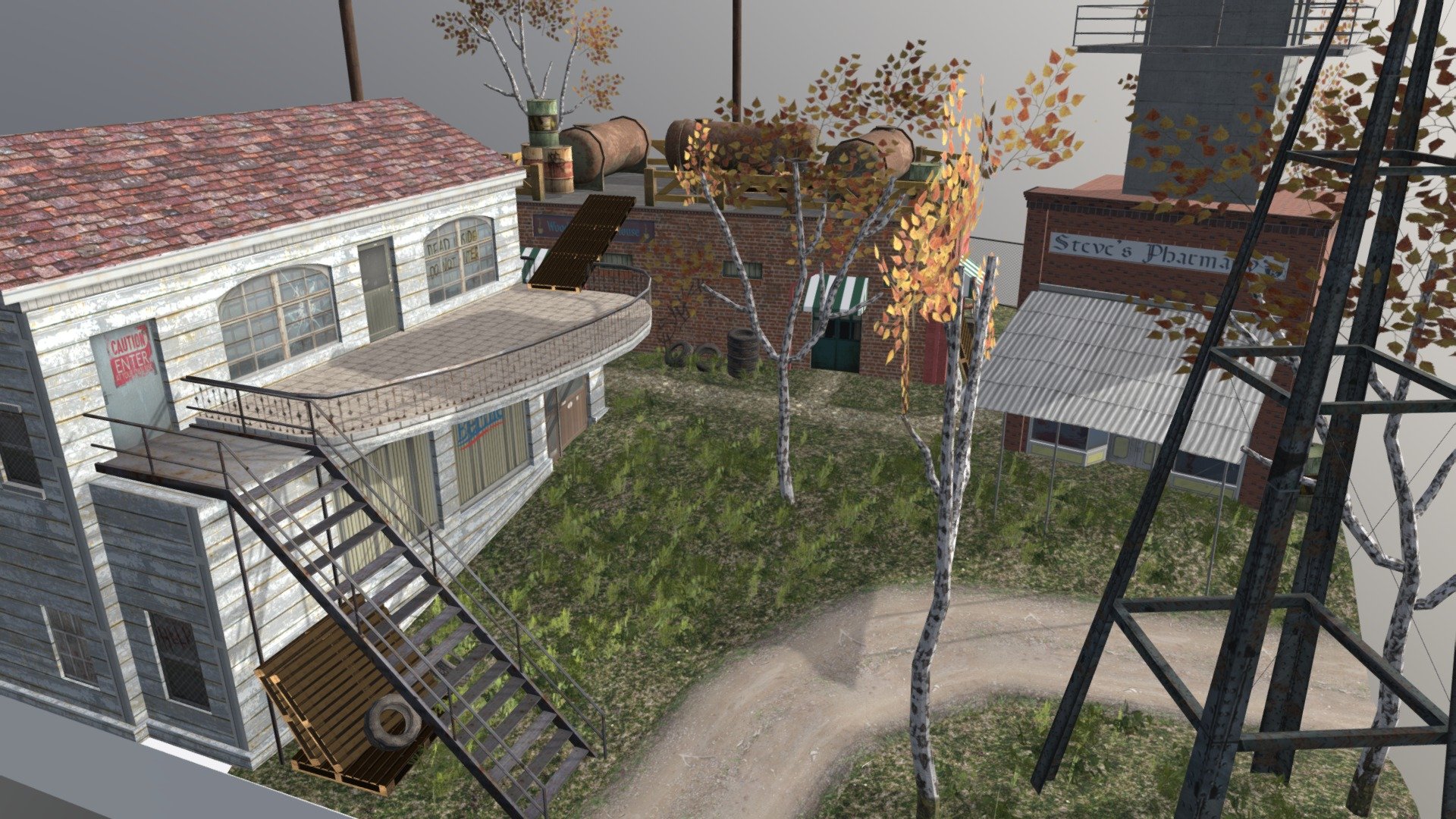 Zombie Cityscene - Download Free 3D model by VanBrabantMaxim [c87a7ba ...