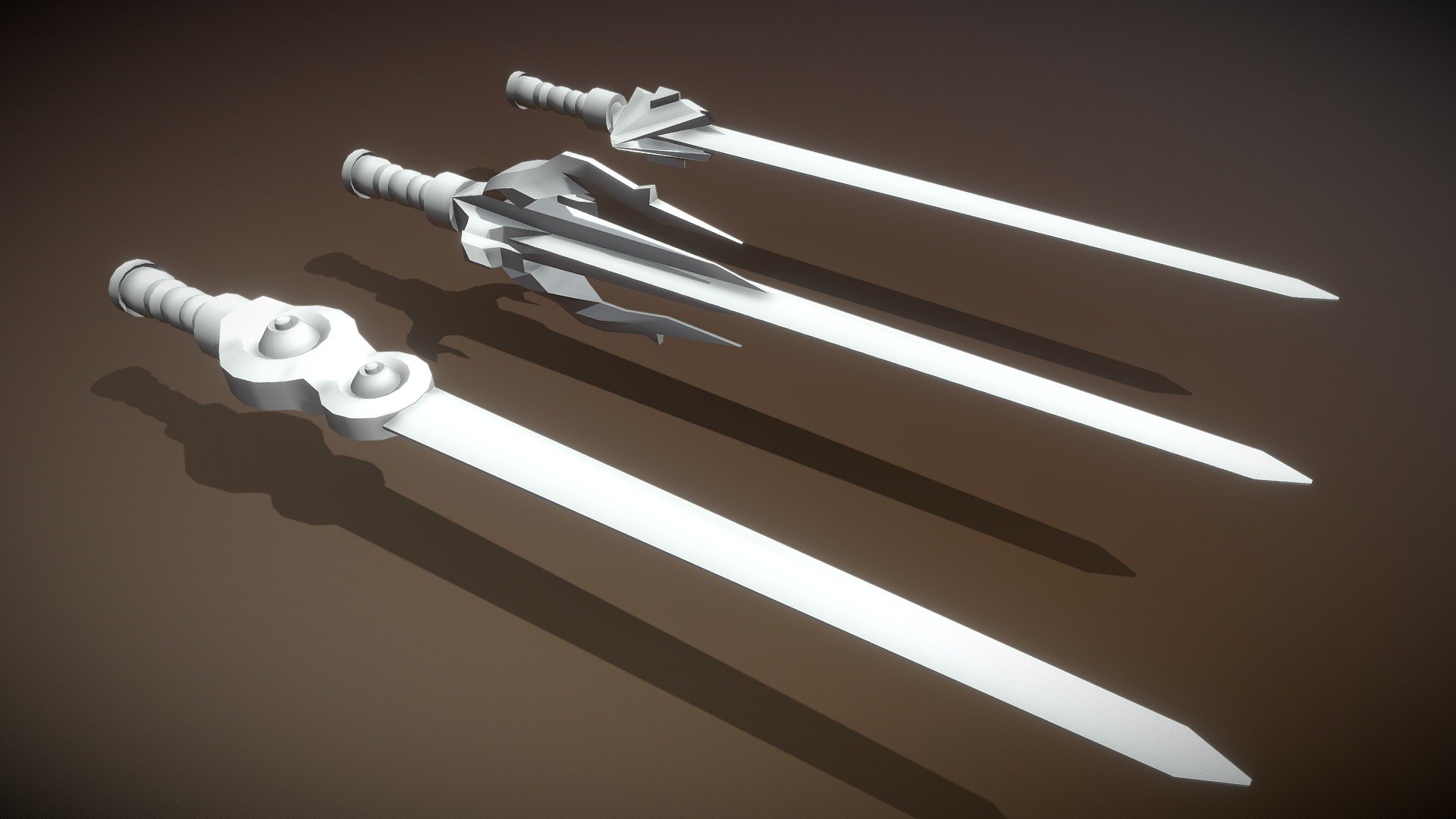 Sword (weapon) Modeling set of 3 - Download Free 3D model by Vighnesh ...