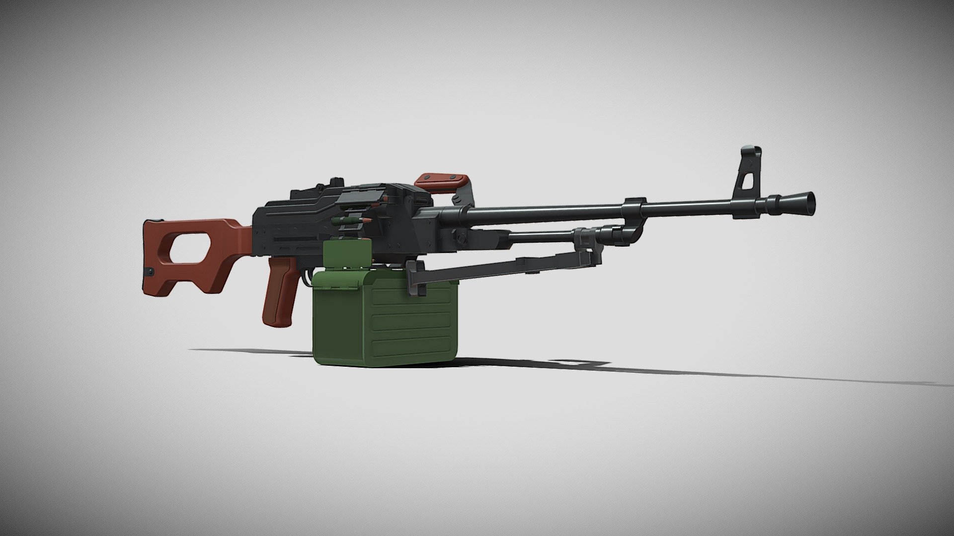 PKM machine gun - Download Free 3D model by EXcalibur117 [c87bd6e ...
