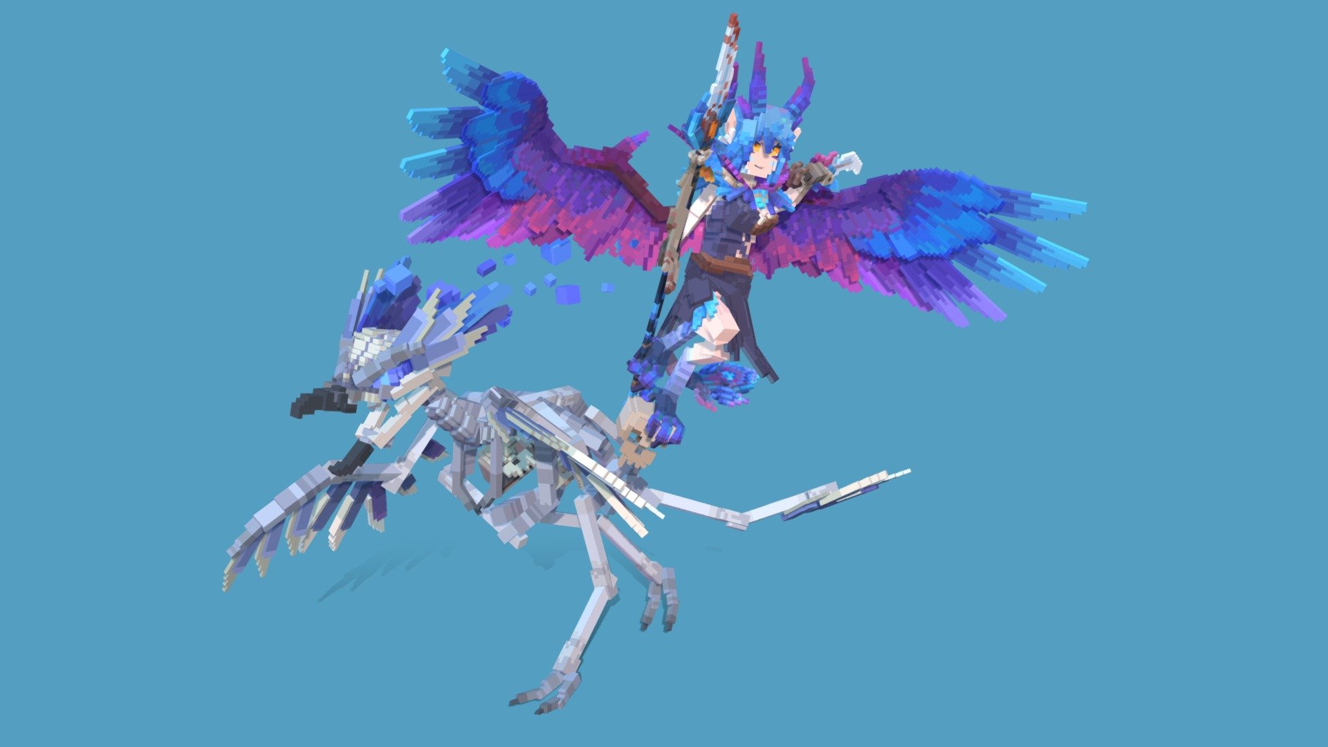 Feather Demon - 3D model by bwduse [c87e450] - Sketchfab