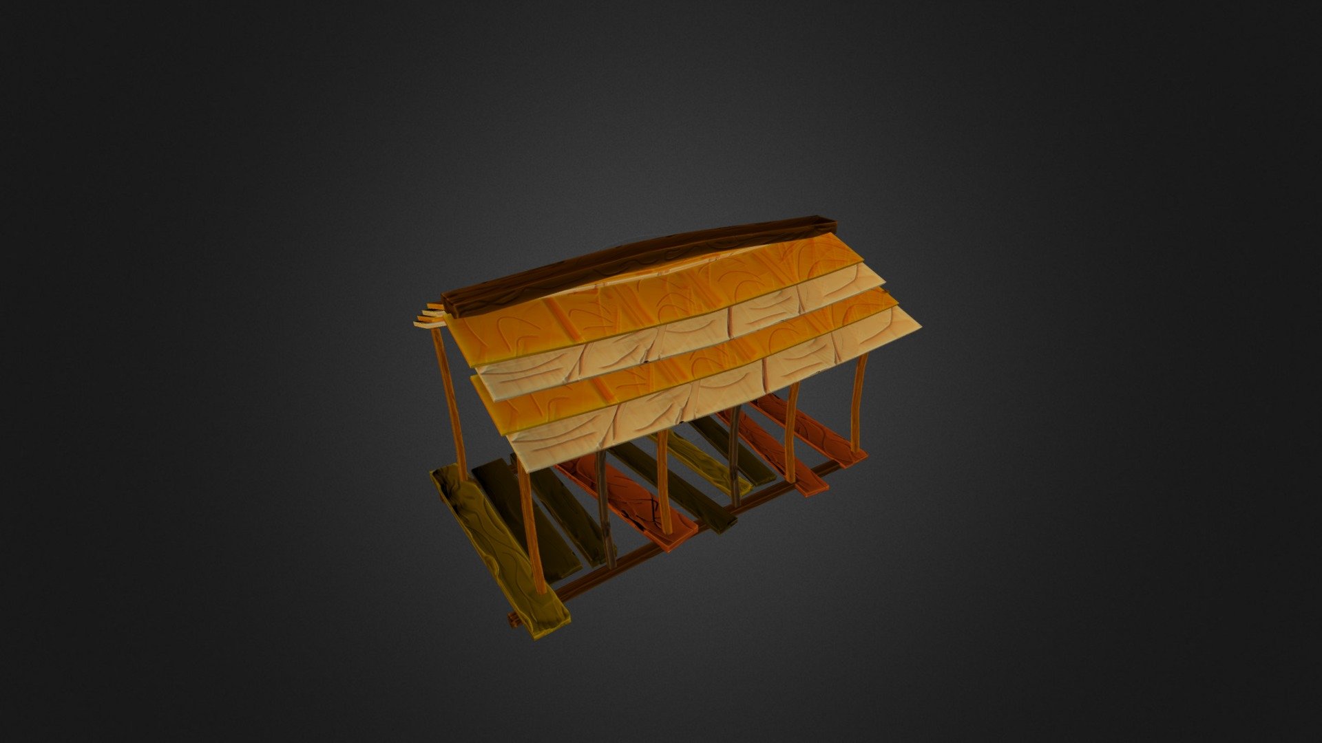Wood_platform - 3D model by kirbyshake [c87e548] - Sketchfab