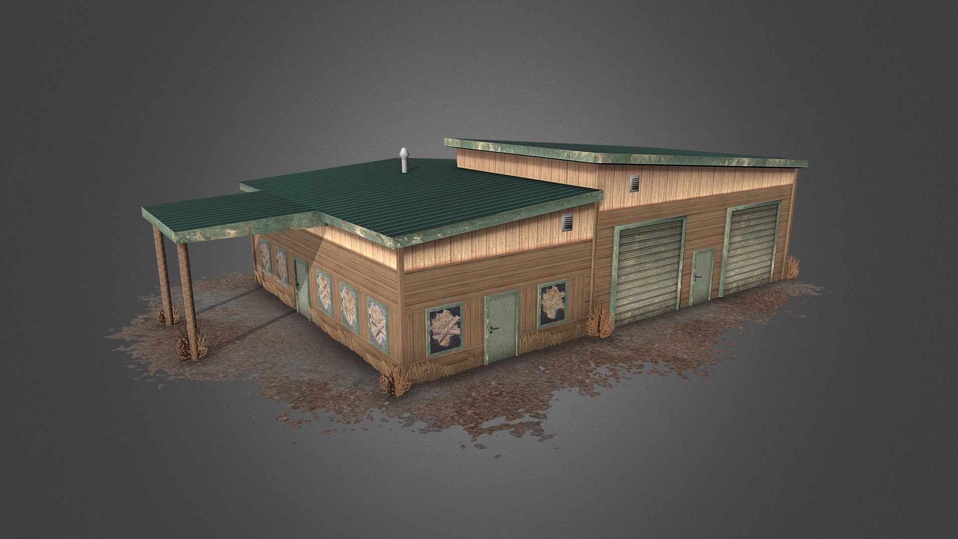 Abandoned mechanic - 3D model by kosava [c87f86d] - Sketchfab