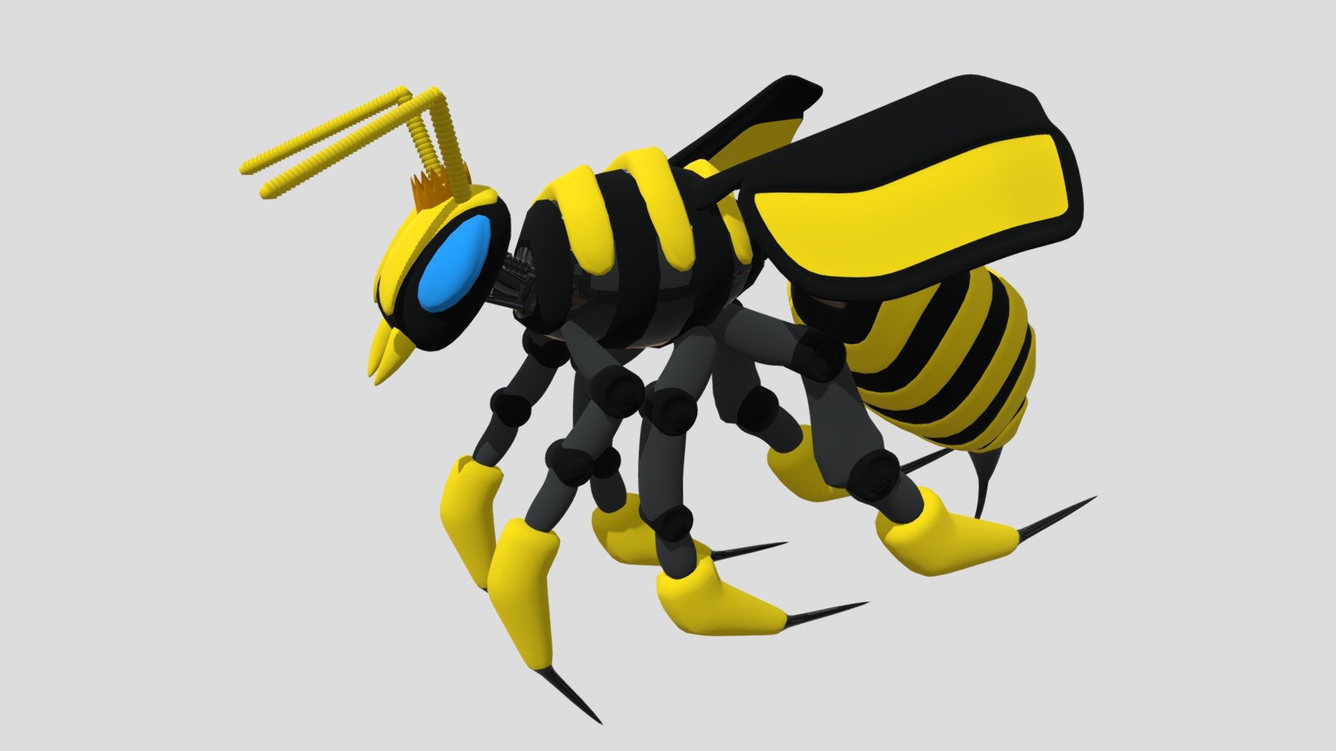 Queen Bee - 3D model by daftydesigns [c88555b] - Sketchfab