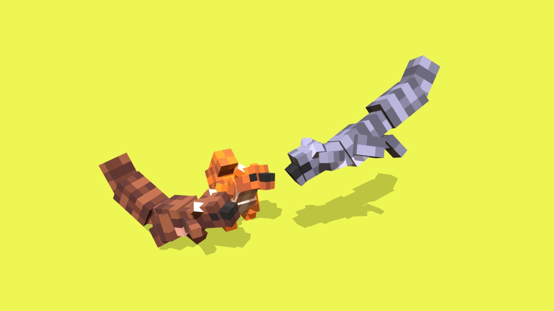 Squirrels - 3D model by MOSKA (@moska_design) [c88590c] - Sketchfab