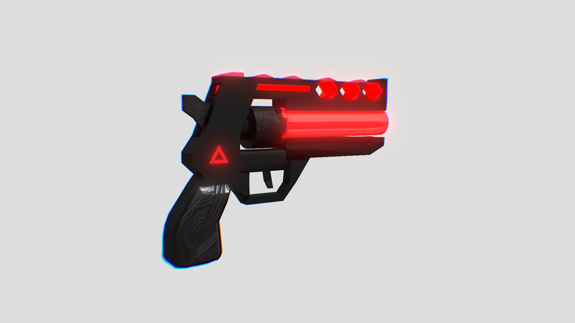 Low poly gun - 3D model by DeltaRayquaza (@EoinMcSharry) [c888461 ...