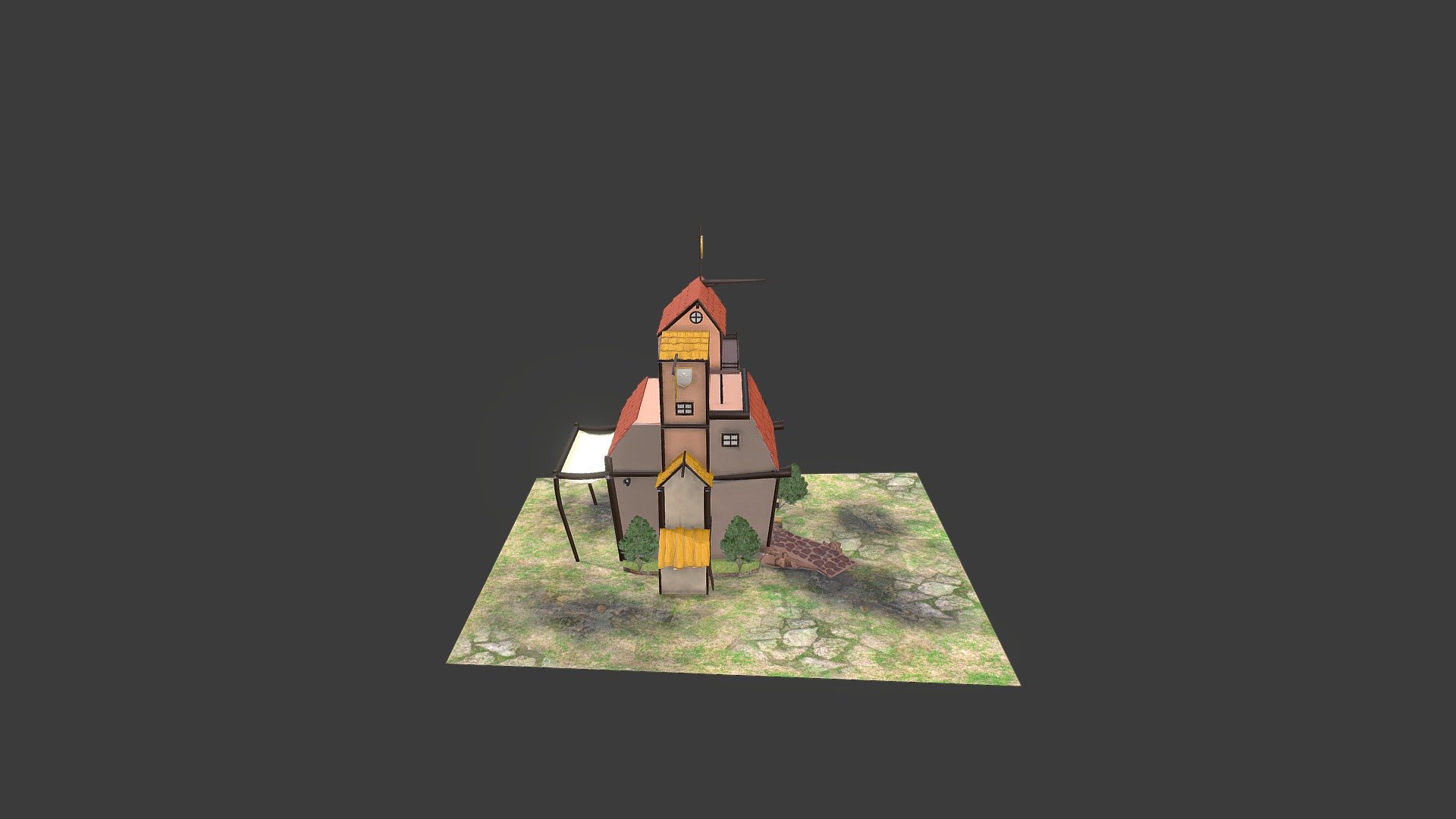 Old_House_Design - 3D model by sunilkrvenkat [c888fa3] - Sketchfab